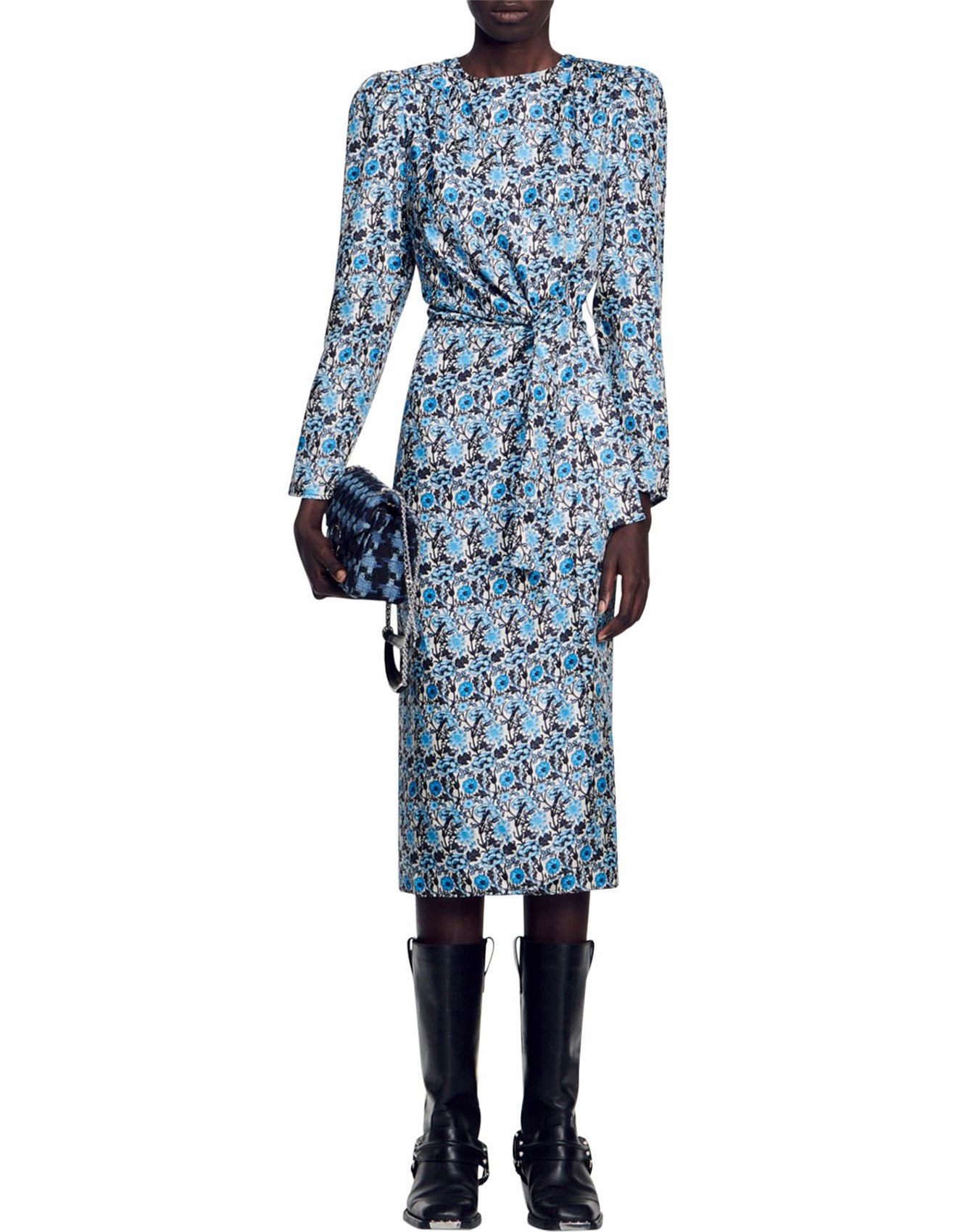 Sandro Paris Lise Woven Dress | David Jones