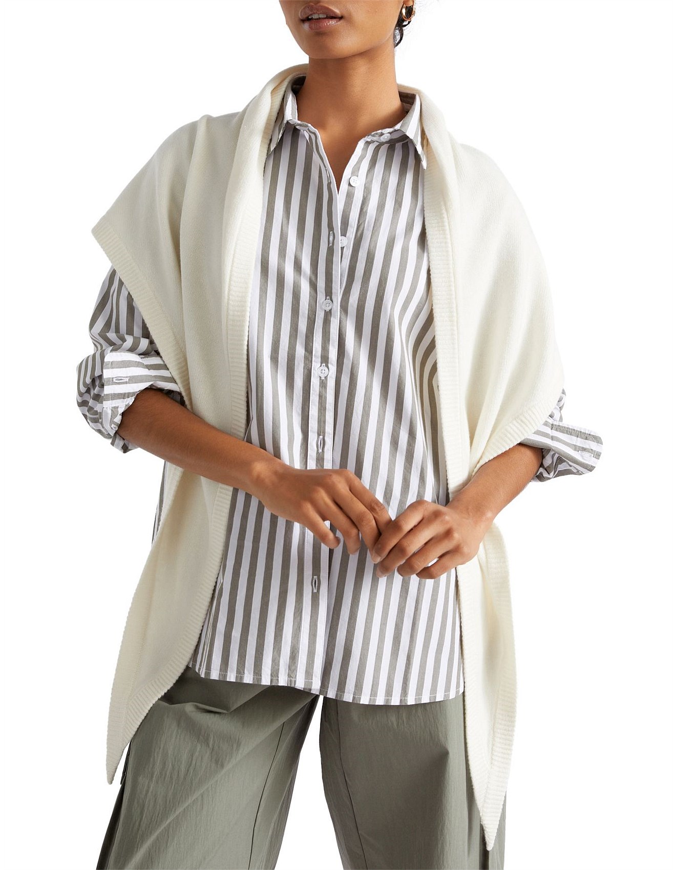 Seed Heritage Woven Triangle Wrap | David Jones