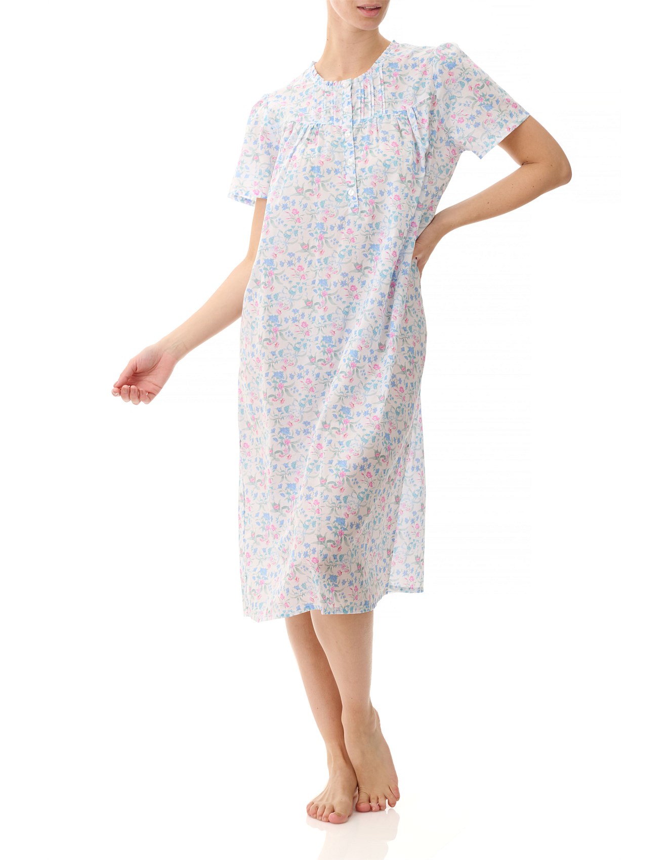 Givoni Short Sleeve Mid Nightie | David Jones