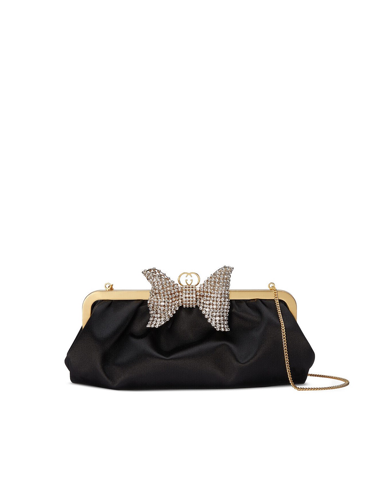Gucci Satin Handbag With Bow | David Jones