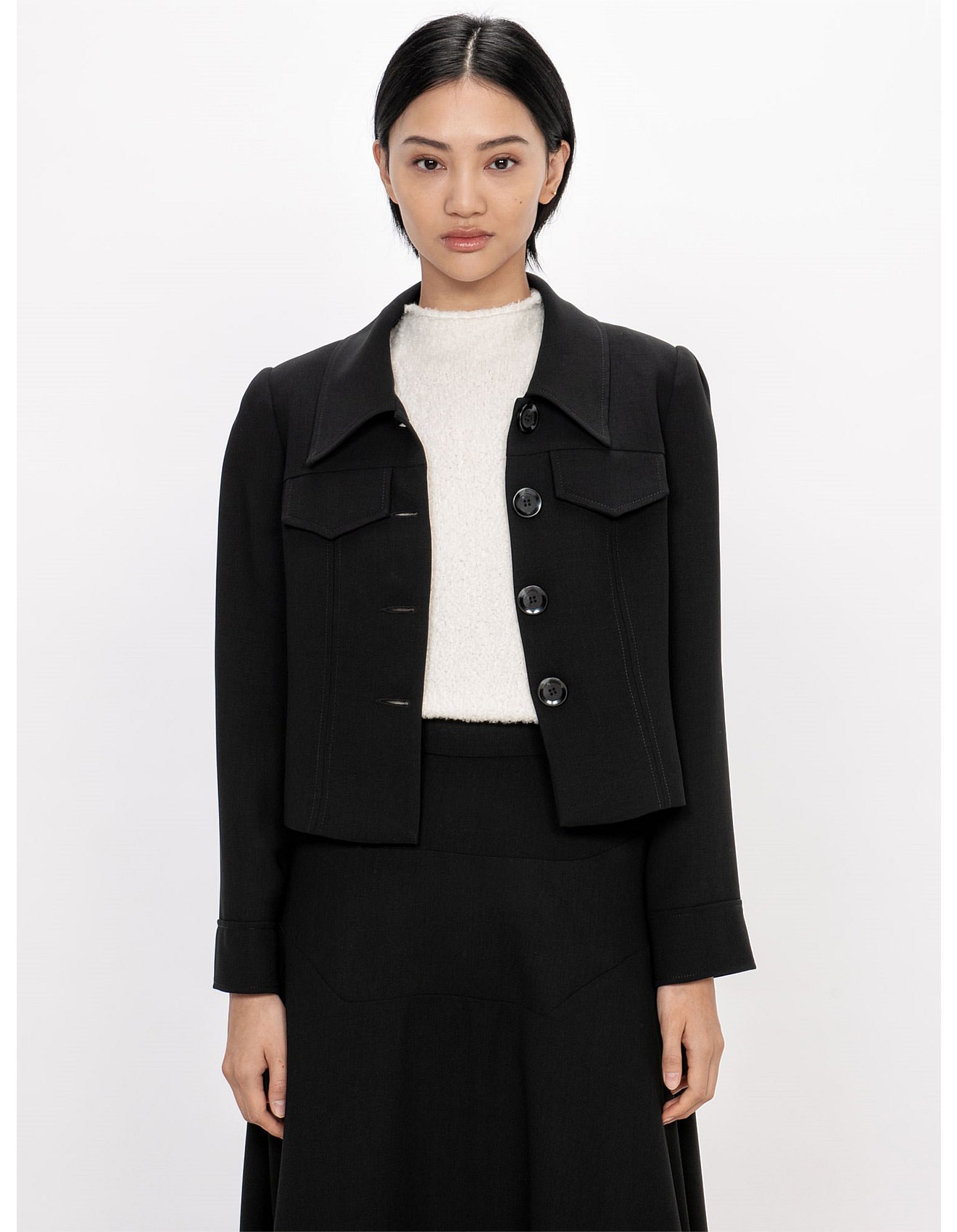 Veronika Maine Modern Weave Jacket | David Jones