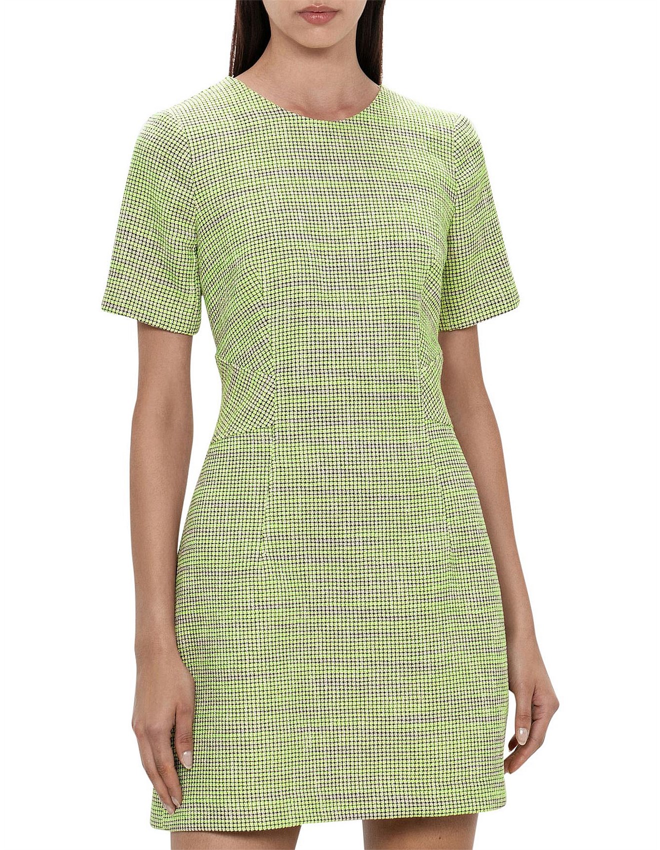 Veronika Maine Neon Tweed Dress | David Jones
