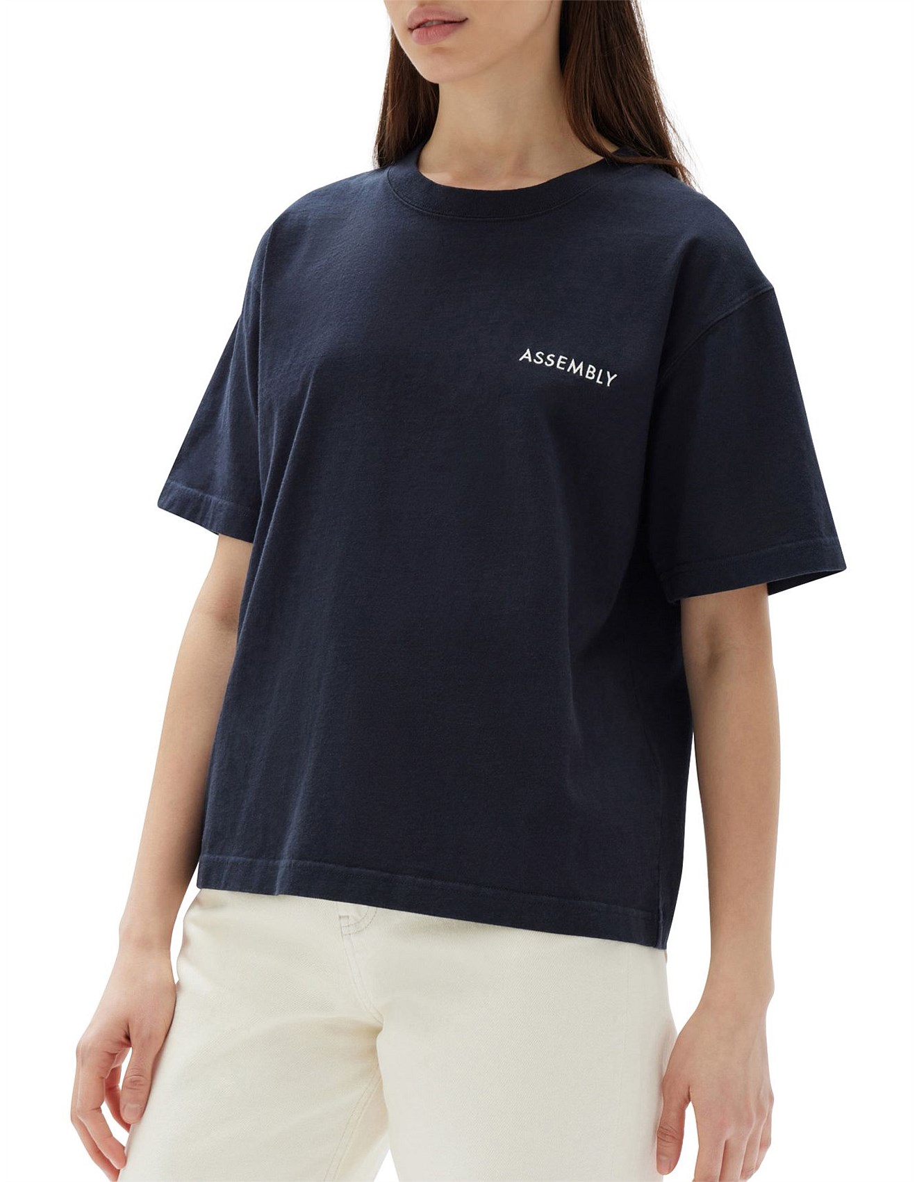 Assembly Label Pax Logo Tee True Navy | David Jones