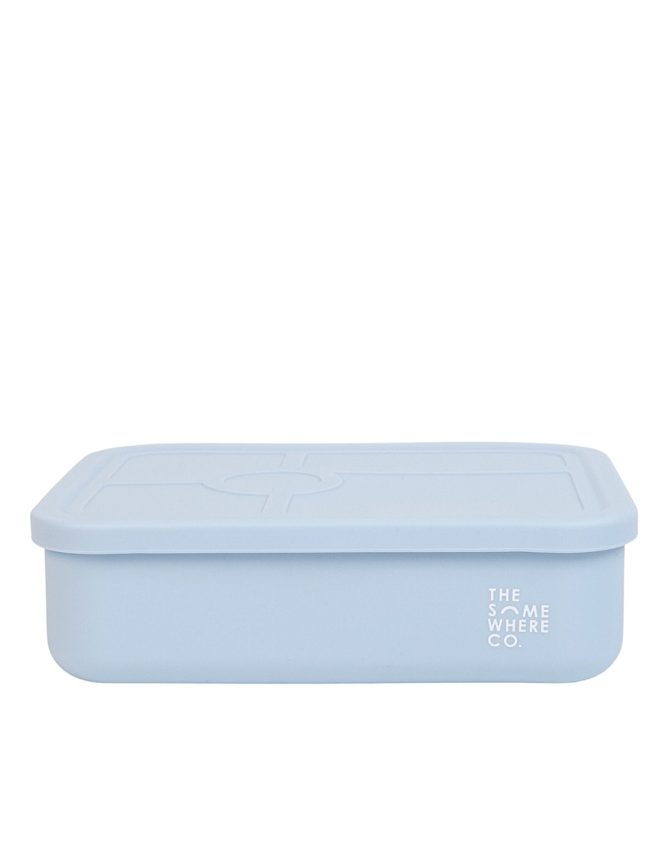 The Somewhere Co Large Silicone Bento Lunch Box Powder Blue | David Jones