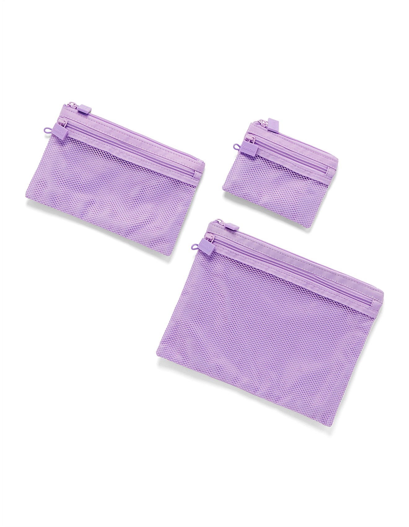 Lapoche Travel Multipurpose Pouch Set Lilac | David Jones