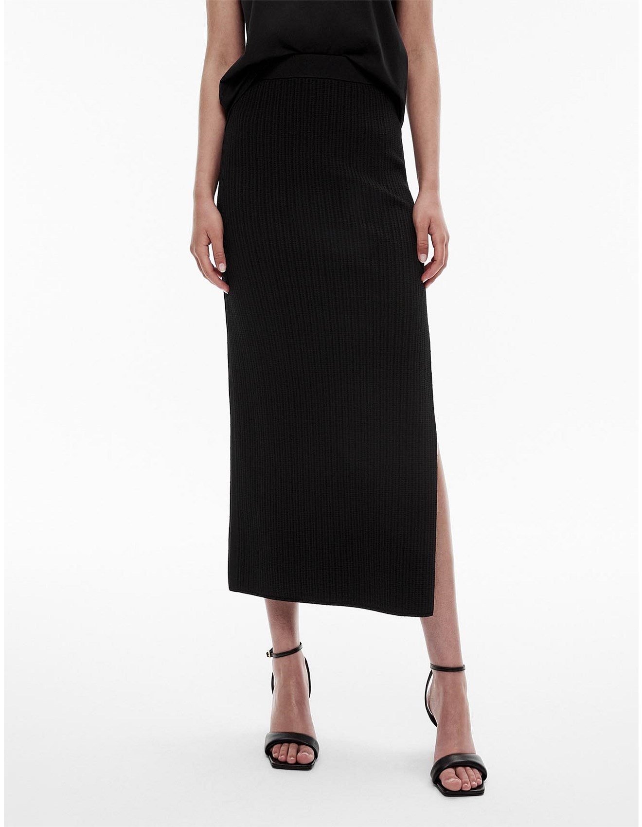 Witchery Textured Stitch Knit Skirt | David Jones