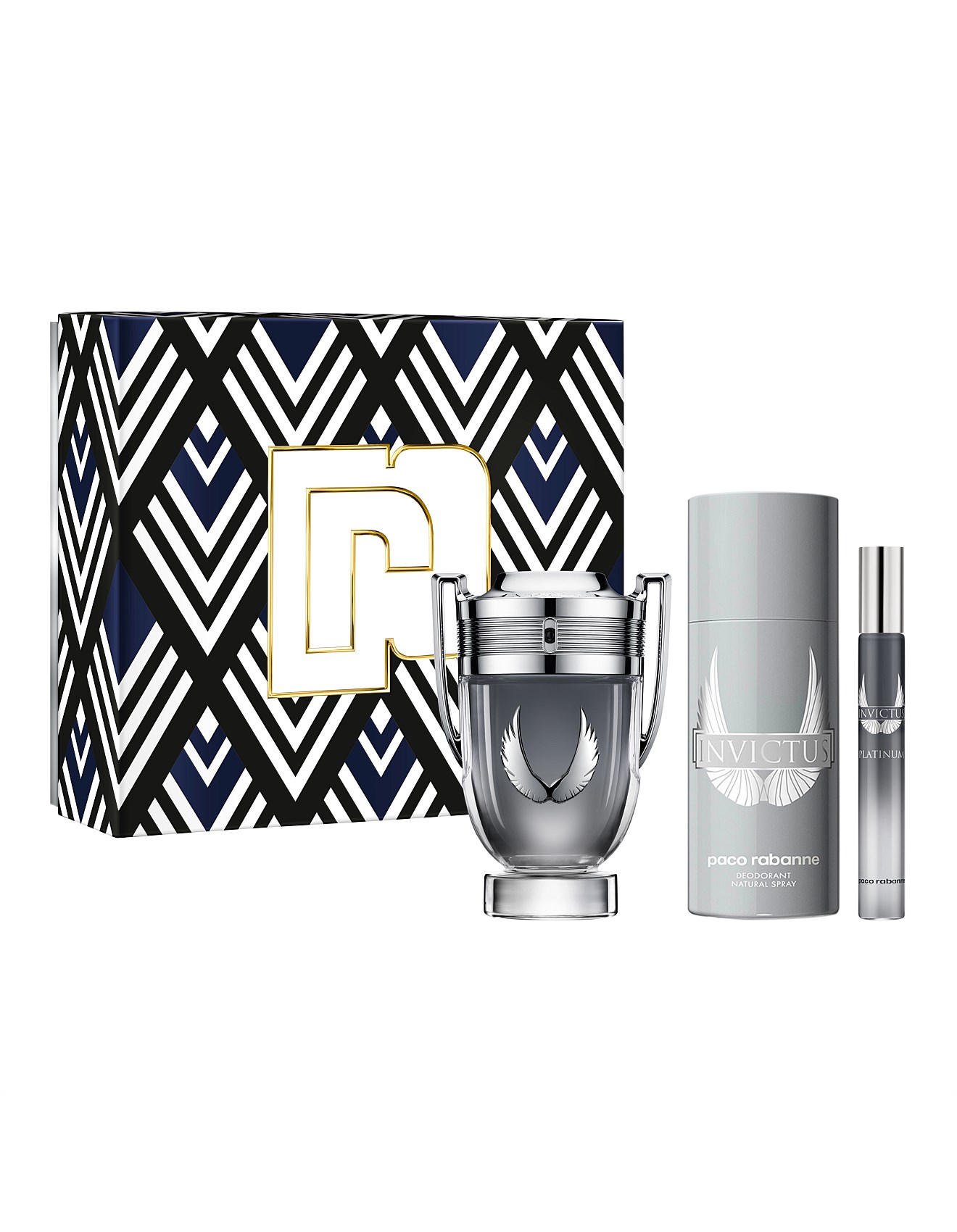 Rabanne Invictus Platinum Edp 100ml Gift Set | David Jones