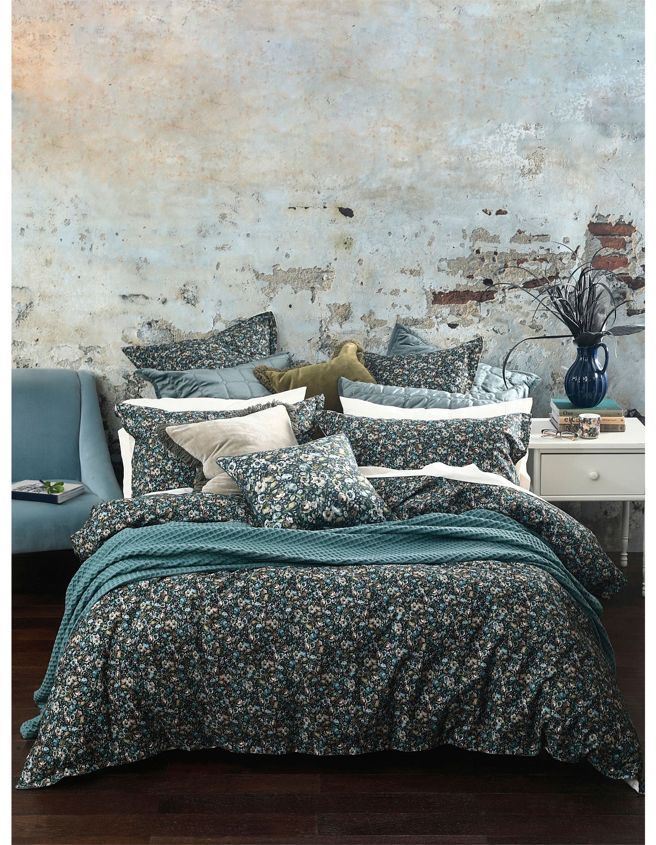 Mm Linen Super King Quilt Cover Set Aster | David Jones