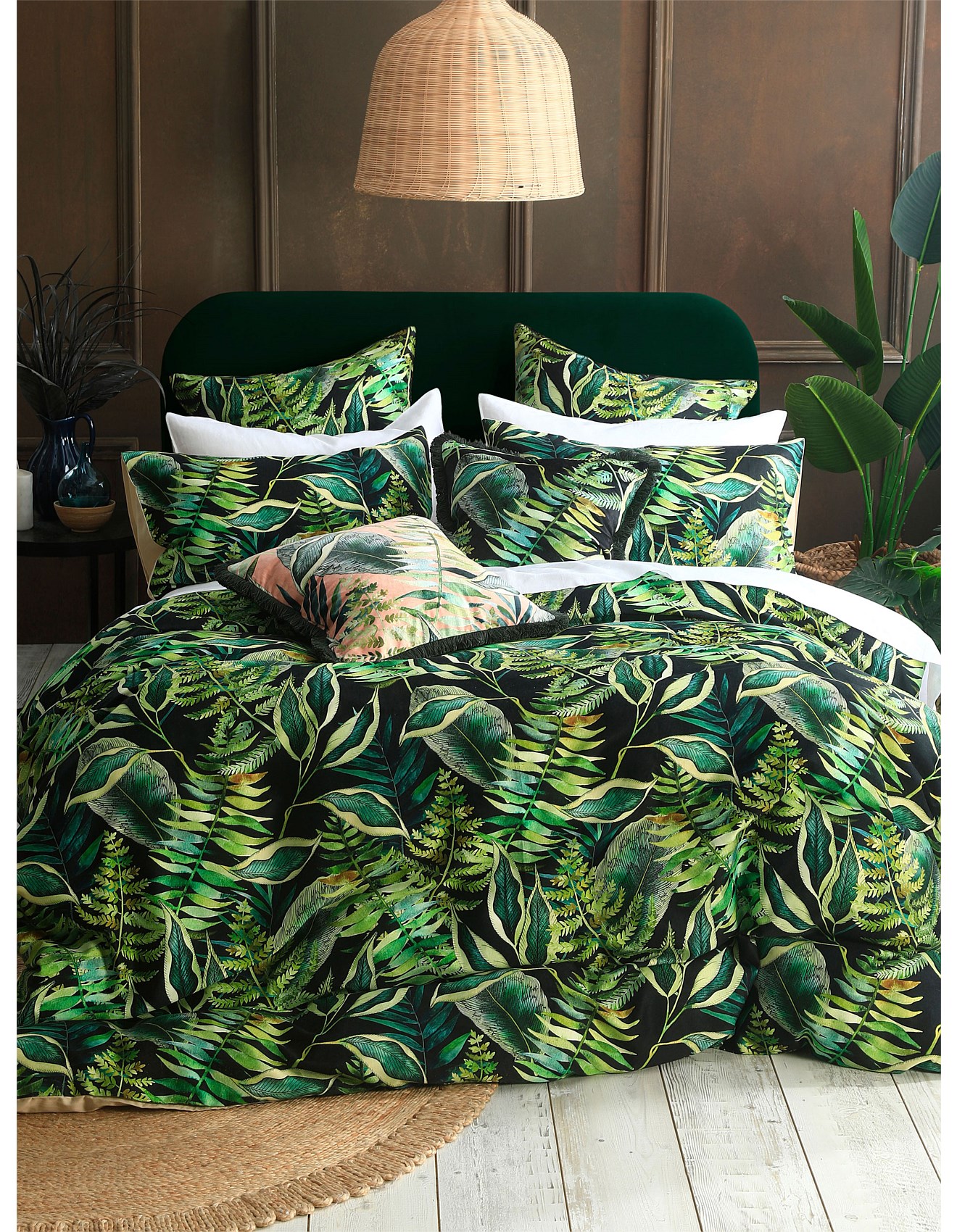 Mm Linen Super King Quilt Cover Set Tropics | David Jones