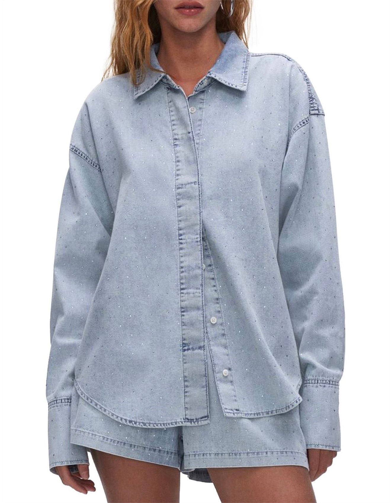 Good American Denim Weekender Shirt | David Jones