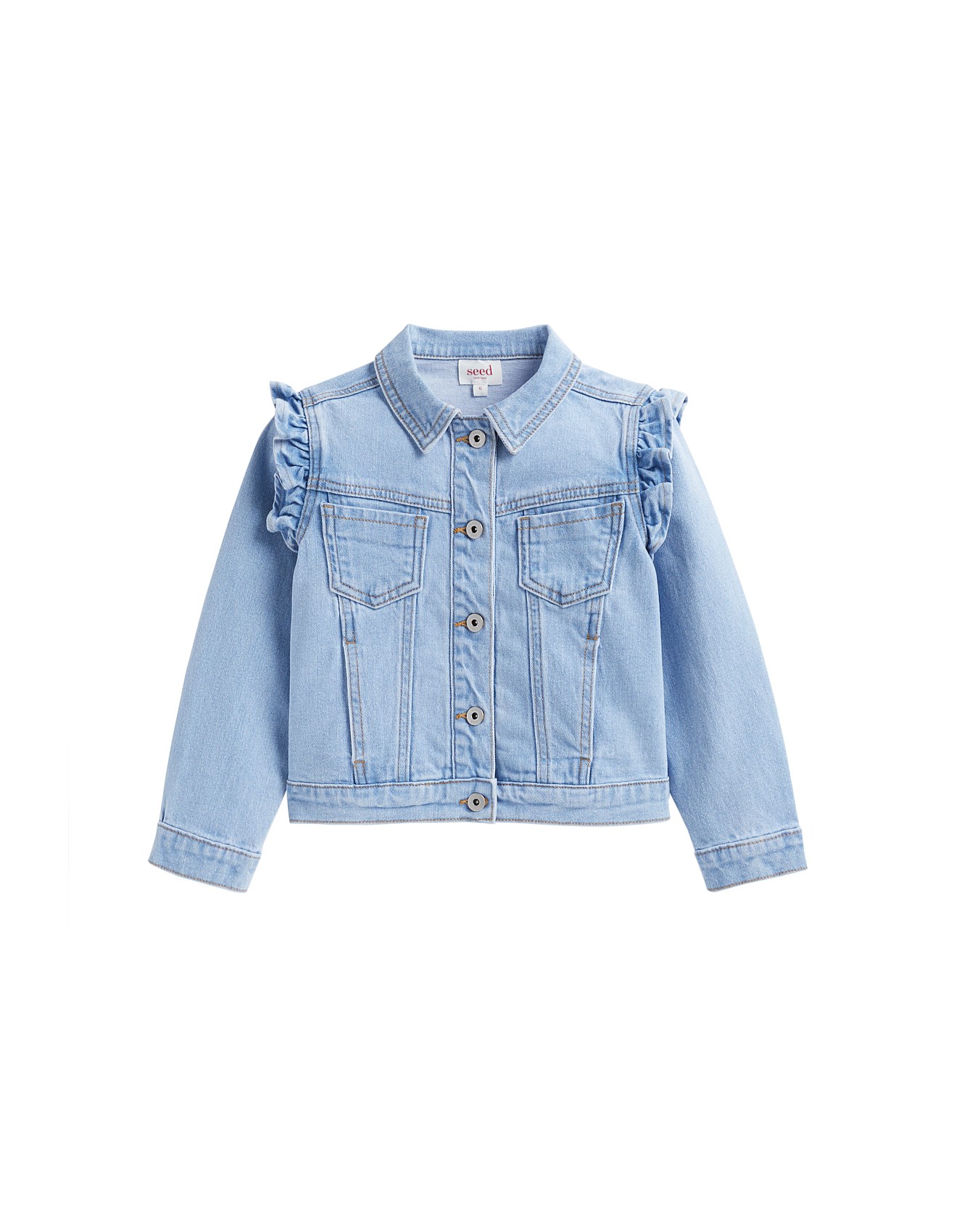 Seed Heritage Frill Denim Jacket | David Jones