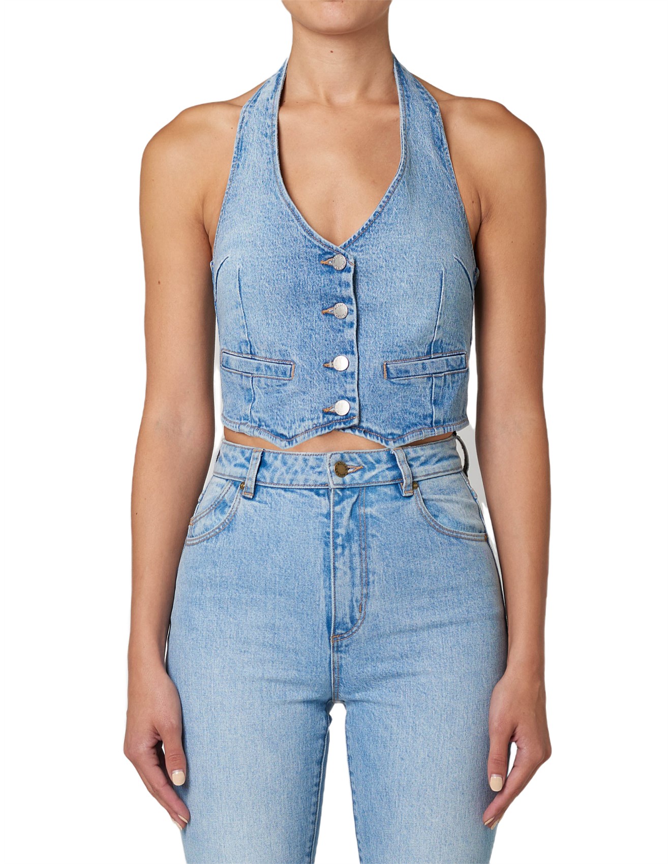 Rollas Halter Vest | David Jones