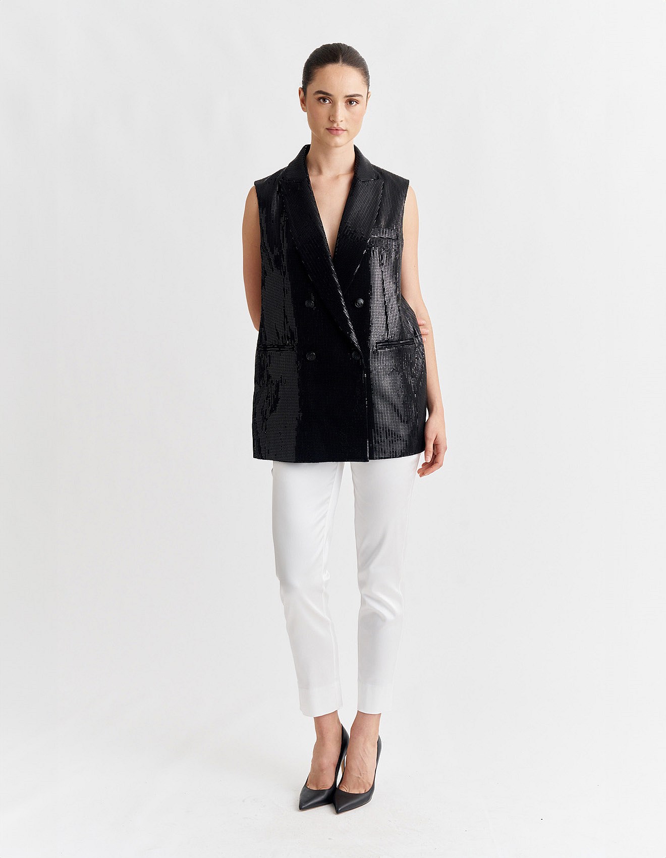 Feathers Duke Vest | David Jones
