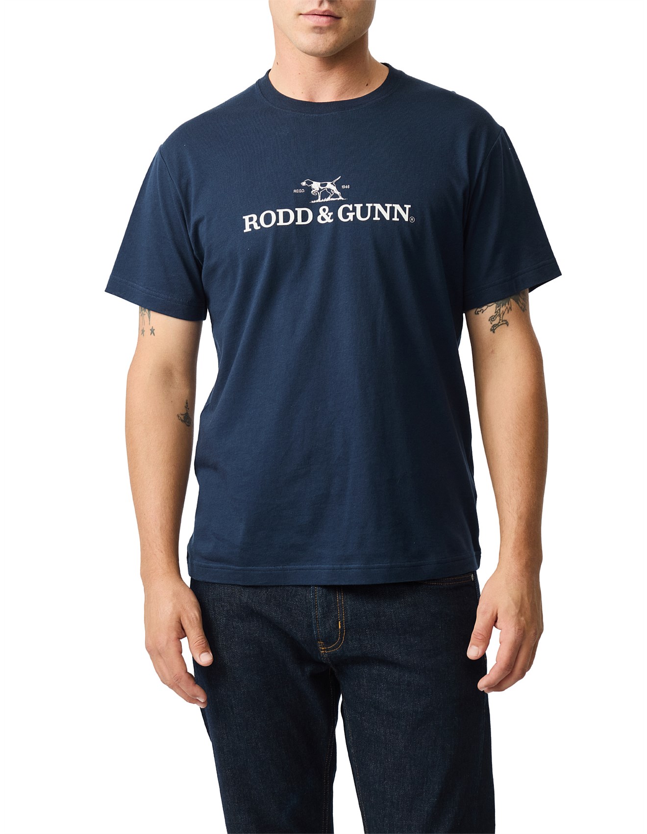 Rodd & Gunn Logo T-shirt -Midnight | David Jones