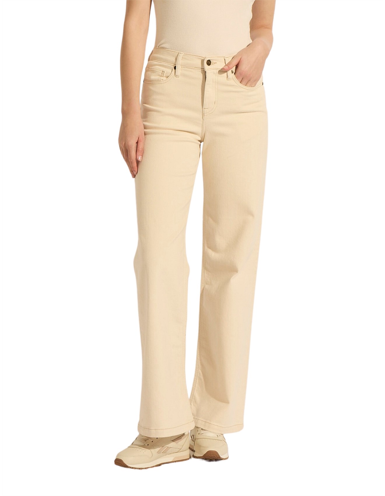 Outland Denim Mia Mid Wide Leg Jean | David Jones