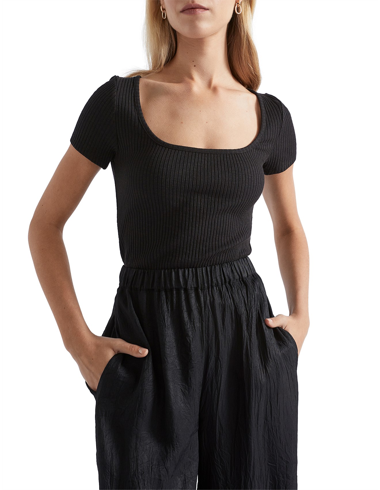 Seed Heritage Ribbed Neat Tee | David Jones