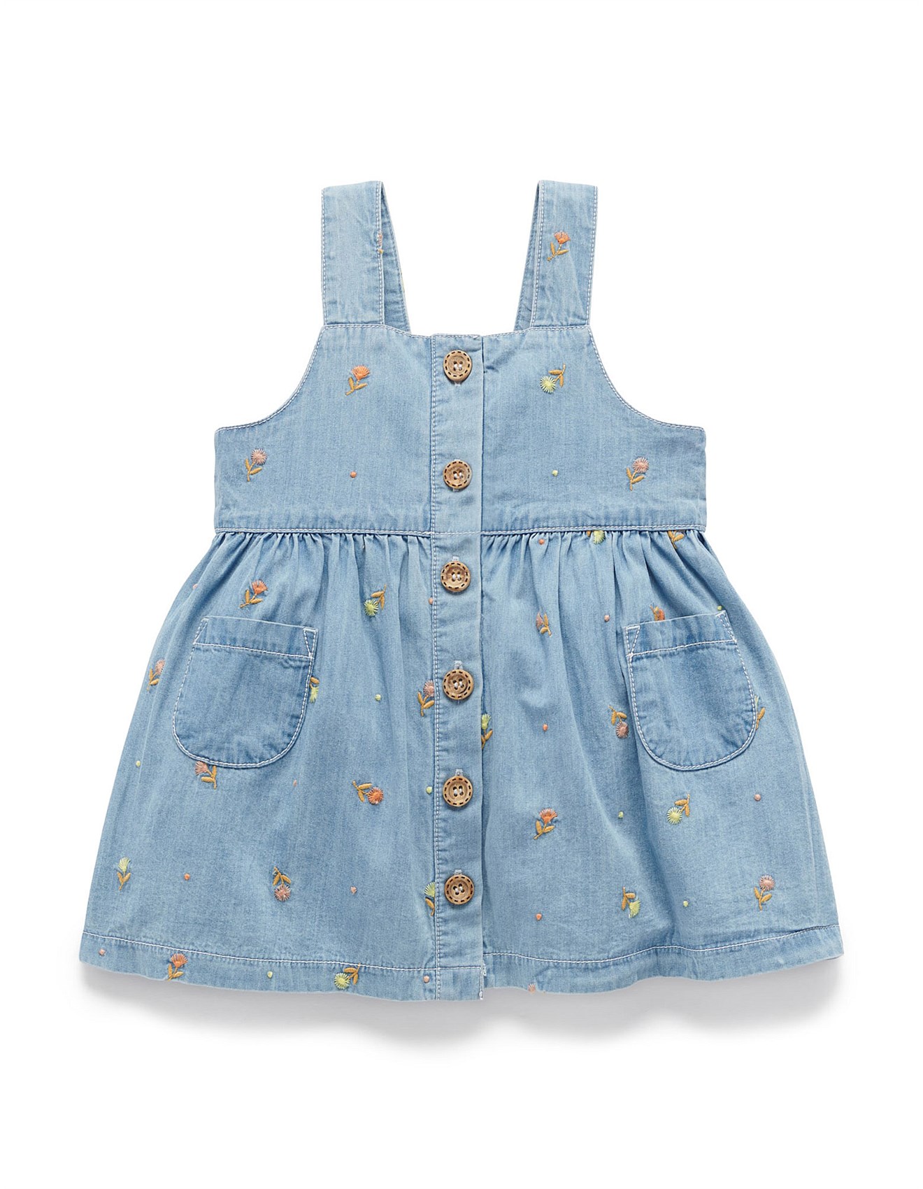 Purebaby Embroidered Pinnie | David Jones