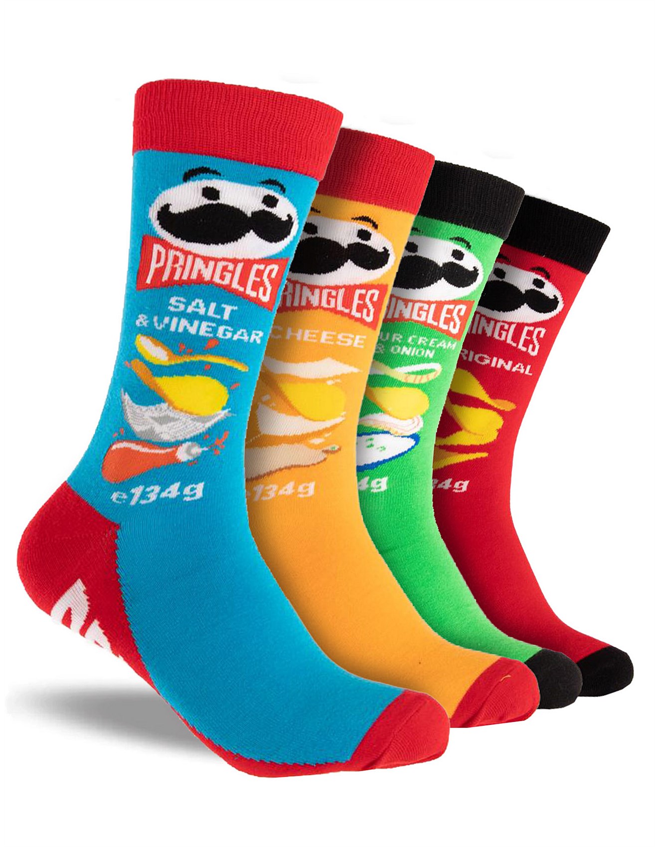Mitch Dowd Pringles Variety Sock 4 Pack | David Jones