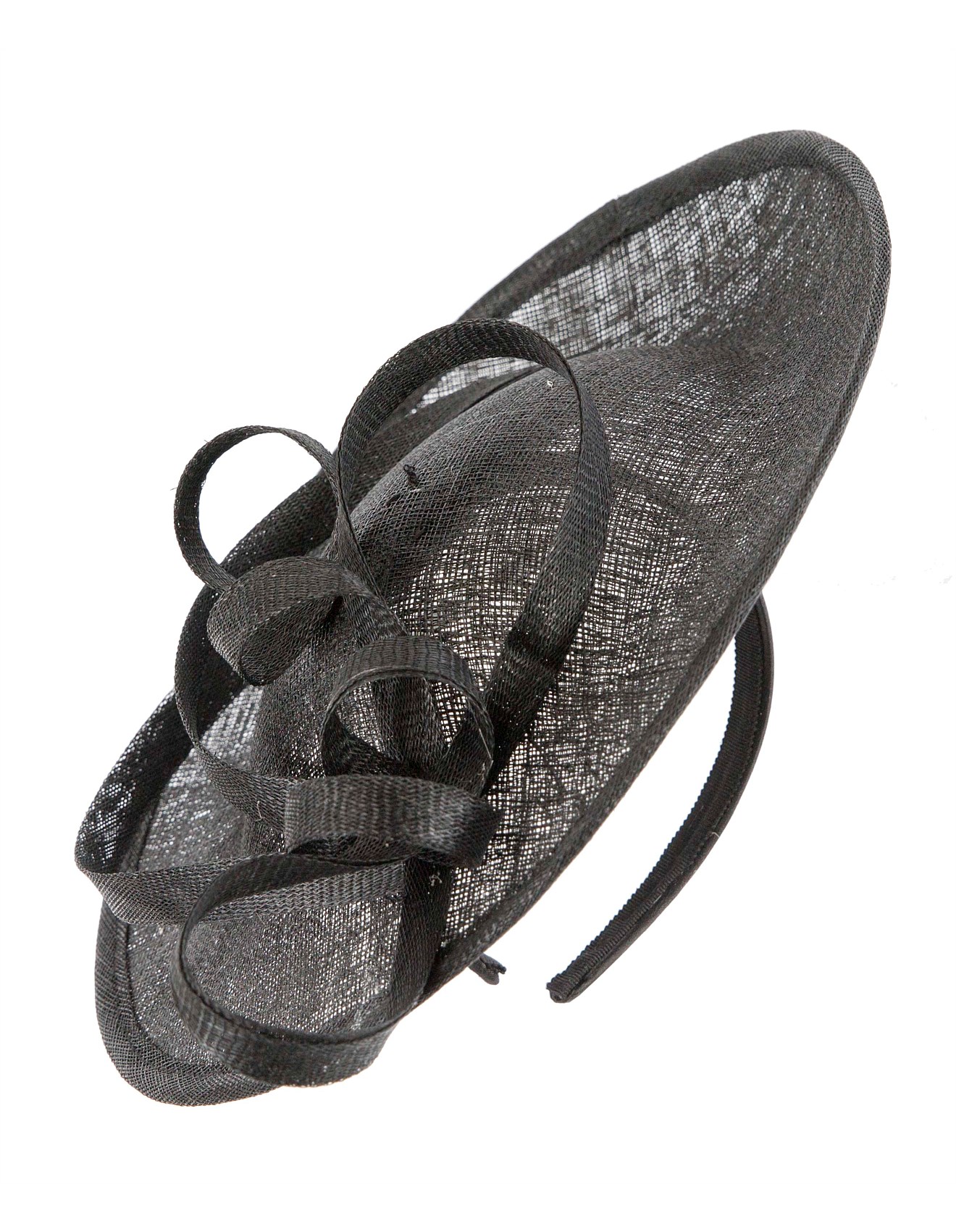 Max Alexander Black Sinamay Plate With Loops | David Jones