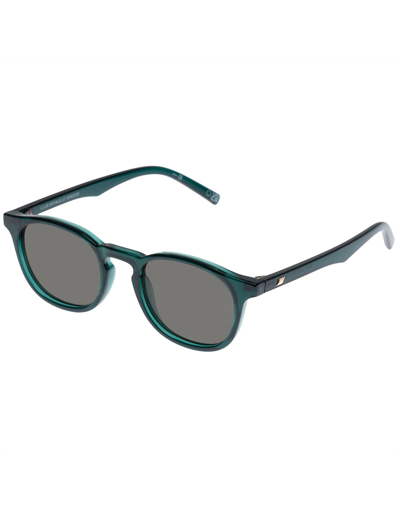 Le Specs Club Royale Green Round Sunglasses | David Jones