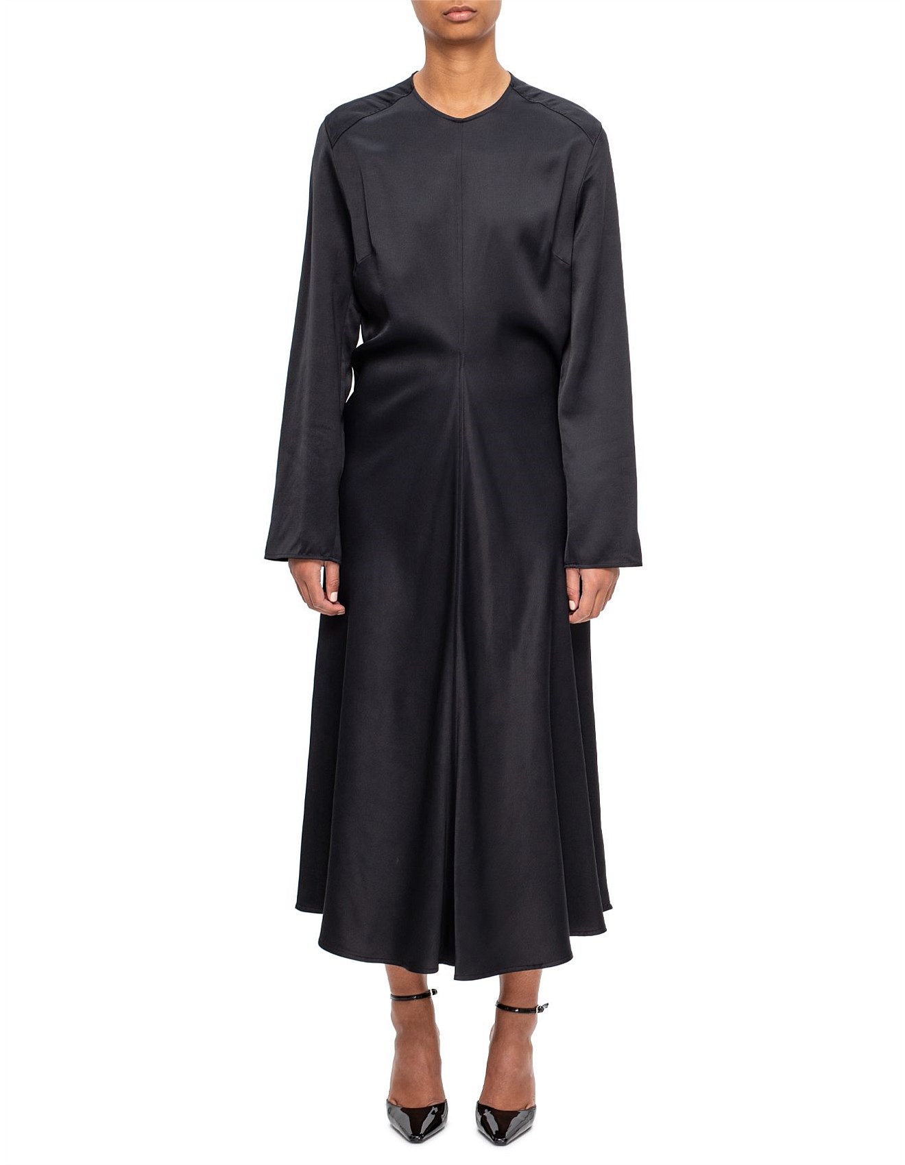 Studio Nicholson Welles Draped Midi Dress | David Jones