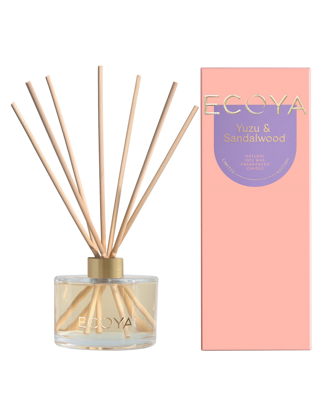 Ecoya Yuzu & Sandalwood Reed Diffuser 200ml | David Jones