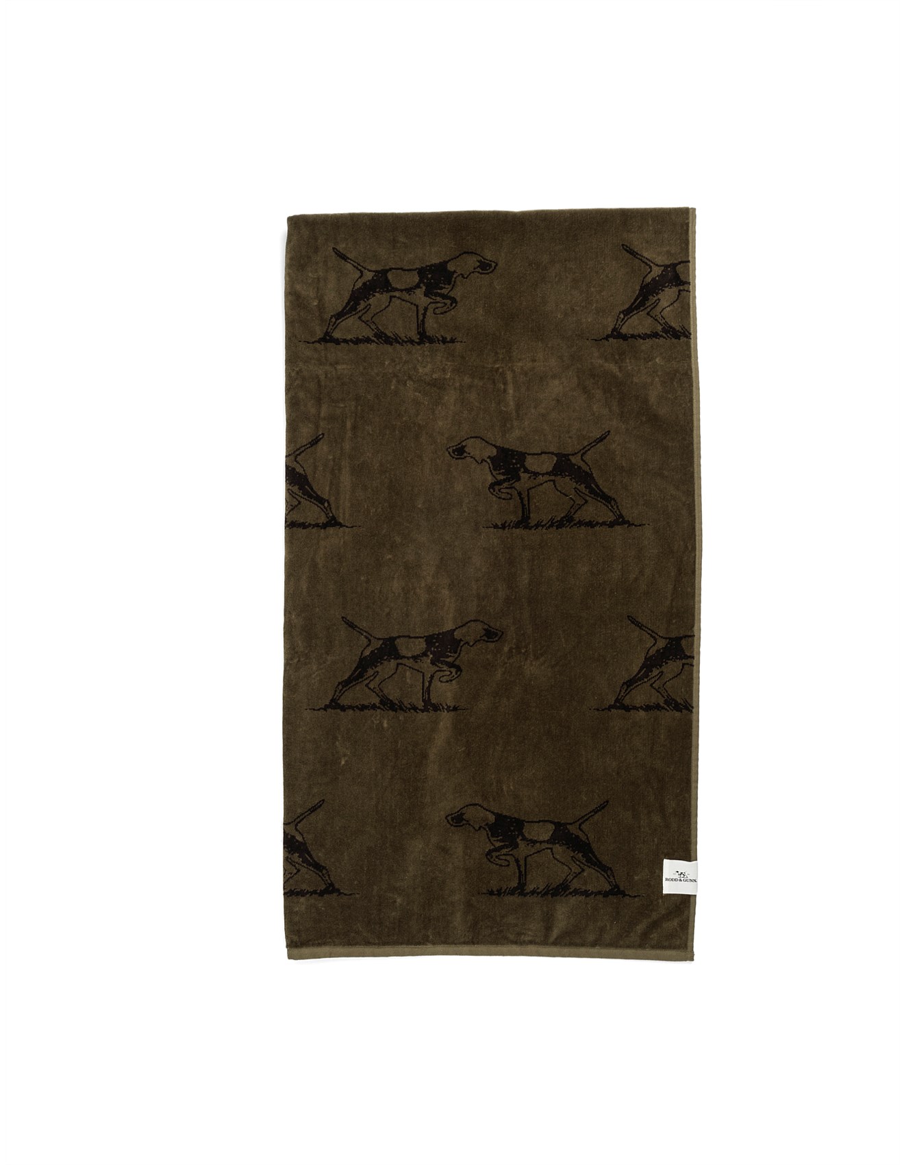 Rodd & Gunn Dog Days Beach Towel -Olive -Black | David Jones