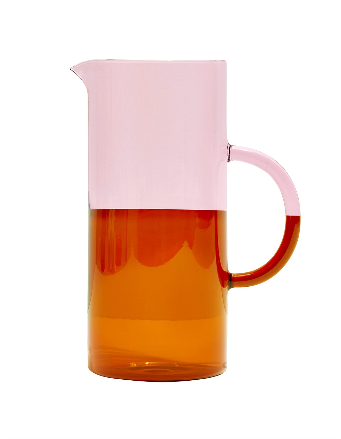 Fazeek Two Tone Pitcher. Pink + Amber | David Jones