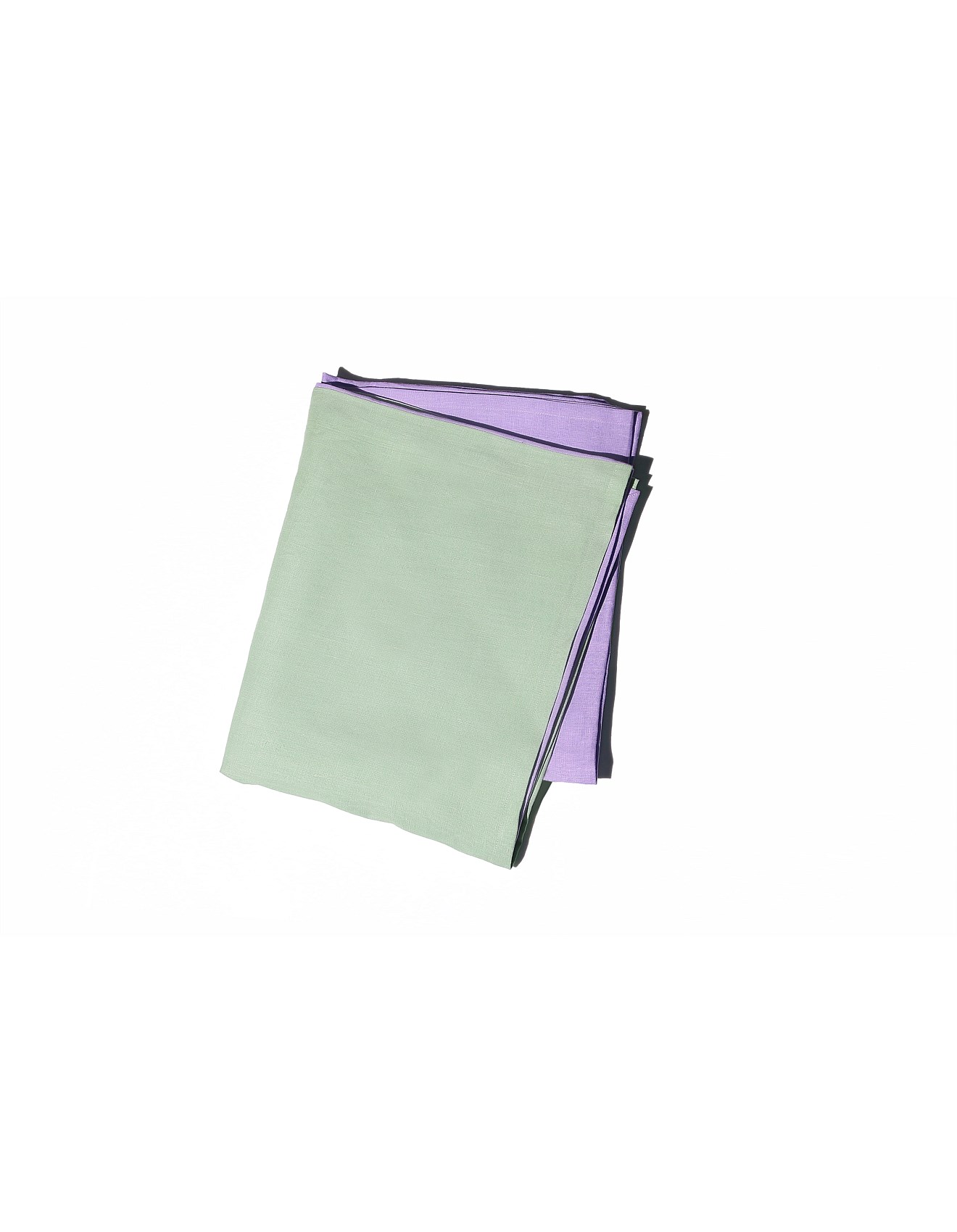 Fazeek Half Half Tablecloth. 260cm X 140cm. Lilac + Sage | David Jones