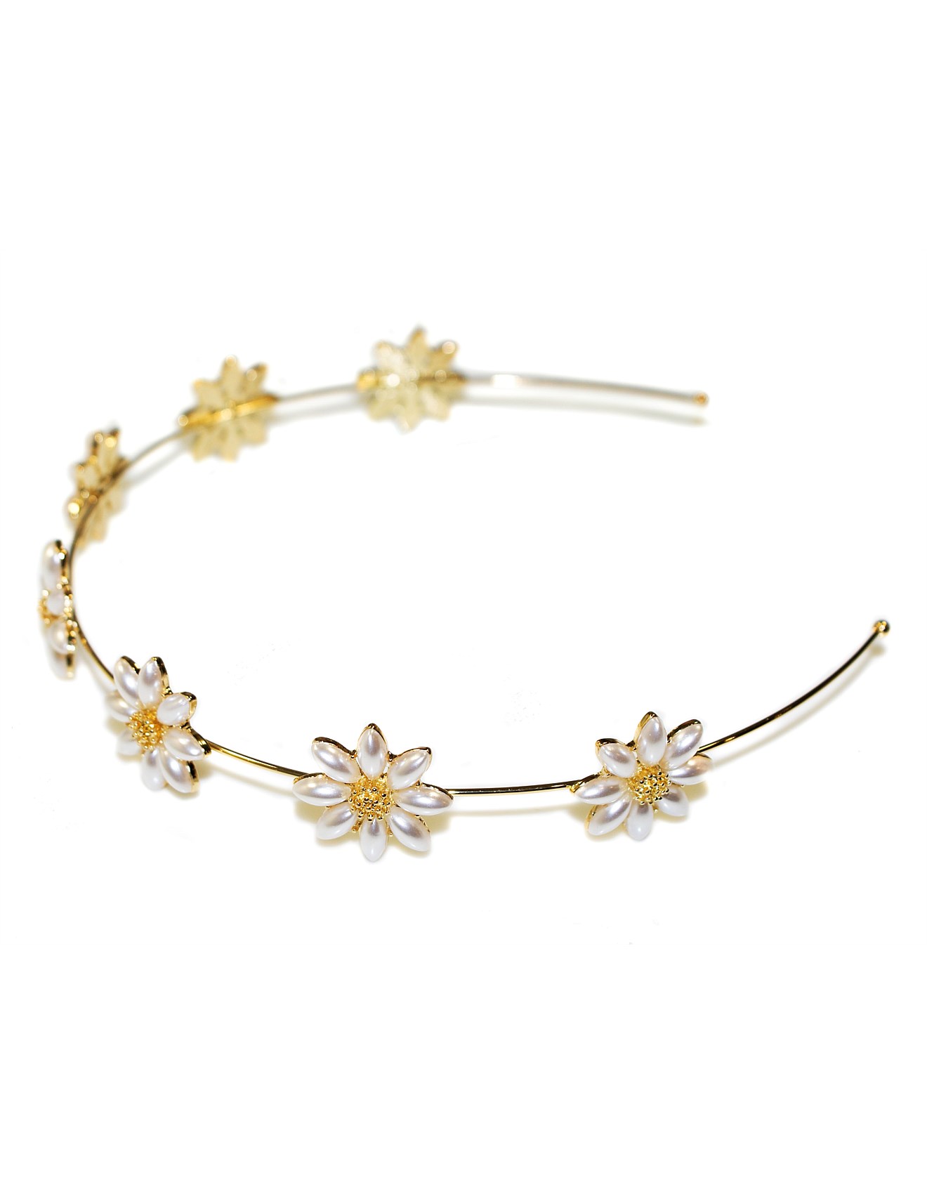 Hepburn & Co Pearl Daisy Alice Band | David Jones