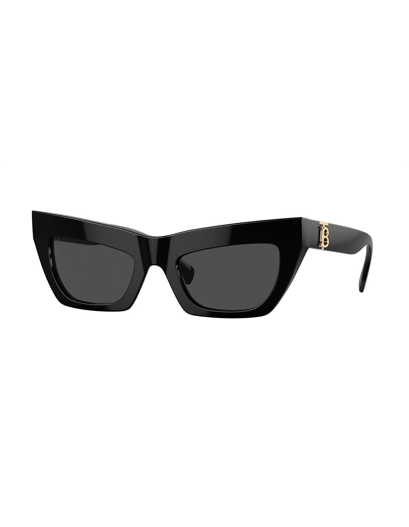 Burberry Cat Eye Black Dark Grey Female Sunglass | David Jones