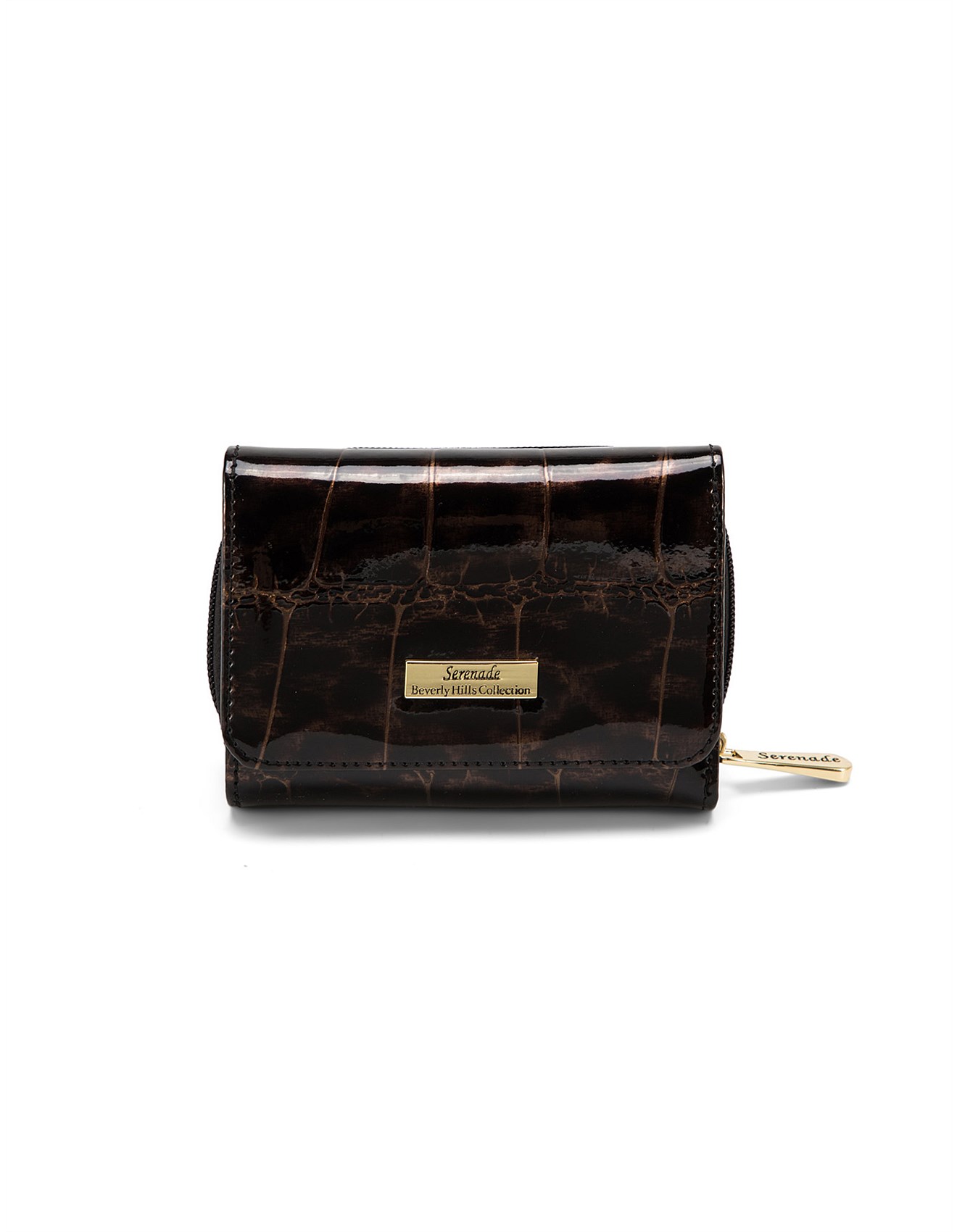 Serenade Leopard Sml Patent Leather Wallet With Rfid | David Jones