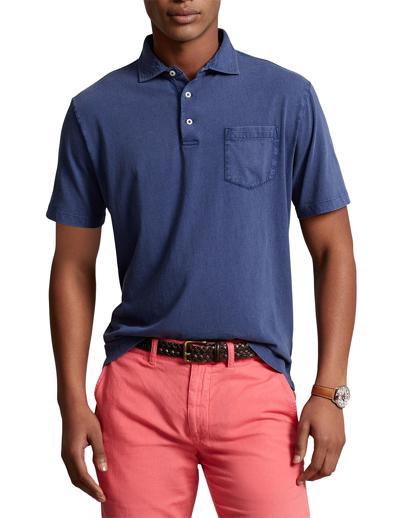 Polo Ralph Lauren Classic Fit Cotton-linen Polo Shirt | David Jones
