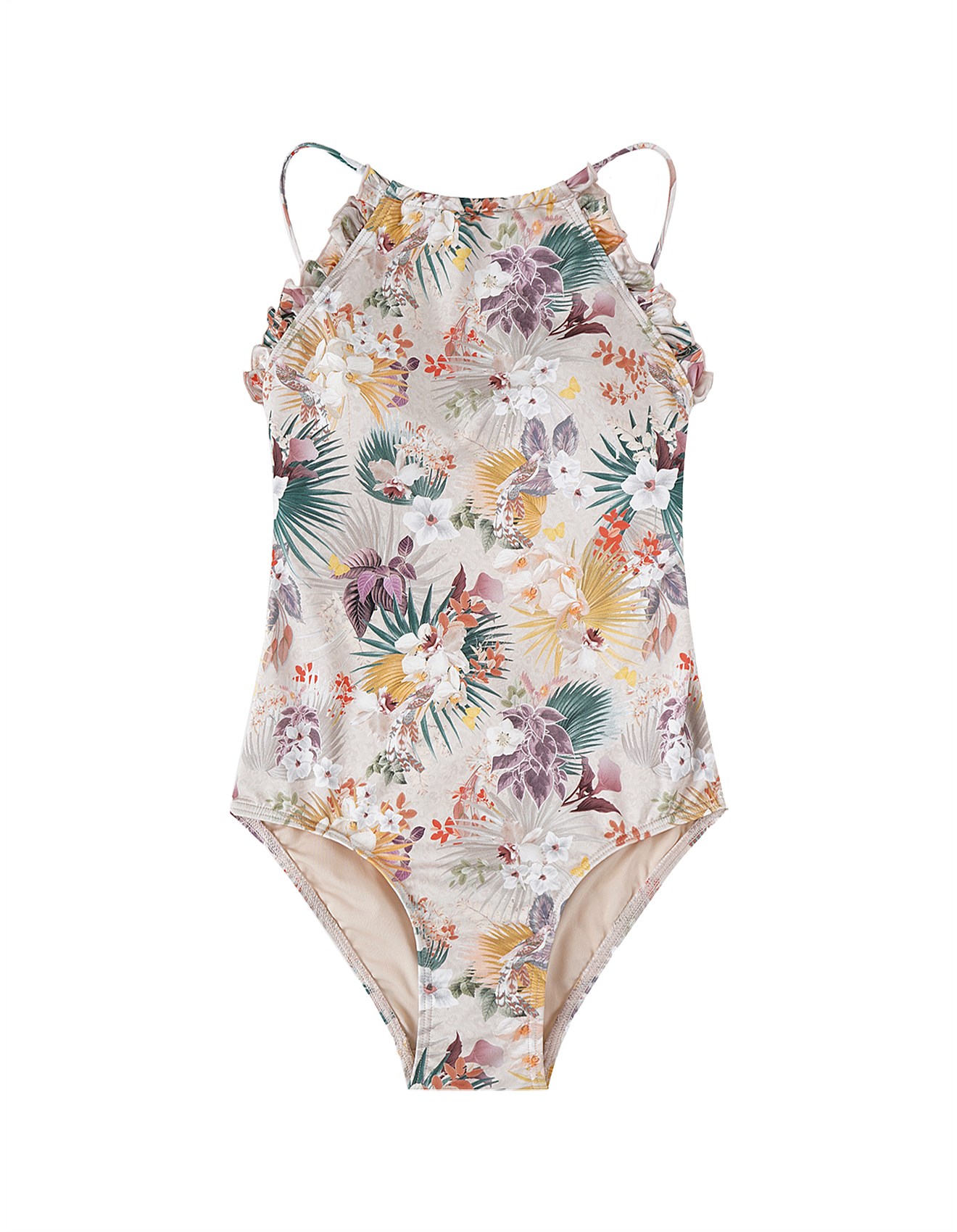 Aqua Blu Ravine Halter Neck One Piece | David Jones