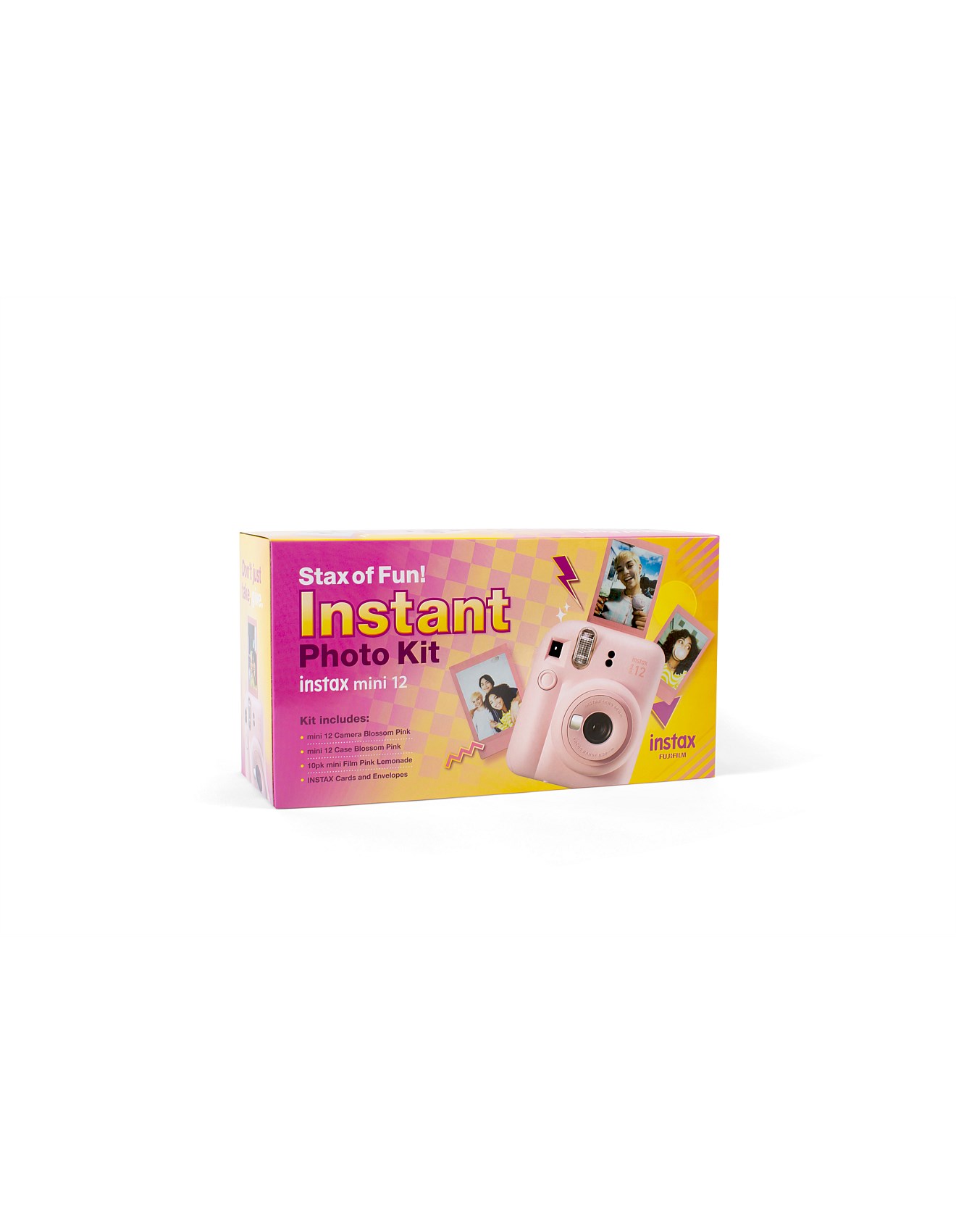 Fujifilm Stax Of Fun Instax Mini 12 Instant Photo Kit -Blossom Pink ...