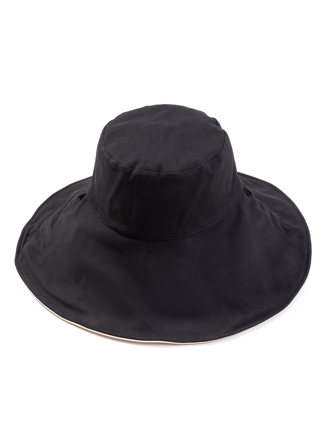 Gregory Ladner Reversible Wide Brim Canvas Hat | David Jones