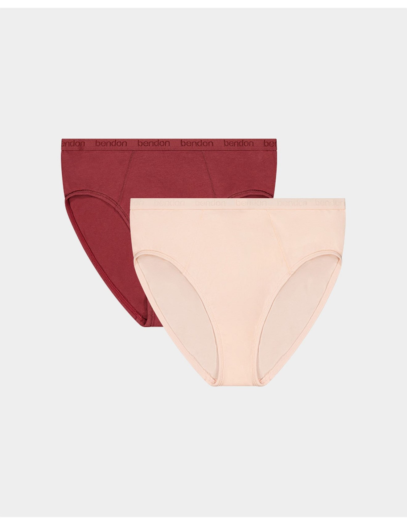Bendon Body Cotton Twinpack High Cut Brief | David Jones