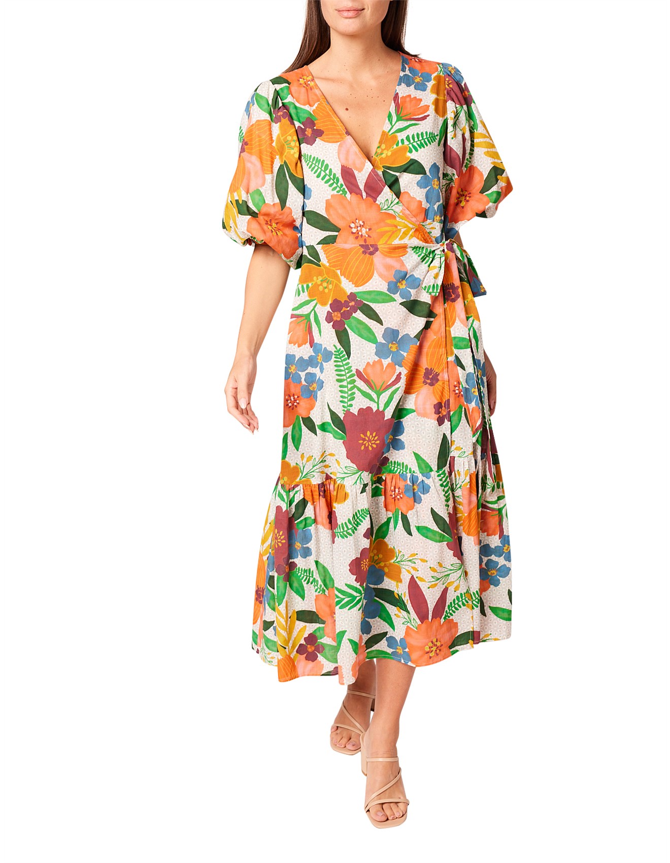 Adrift Eugenie Wrap Dress | David Jones