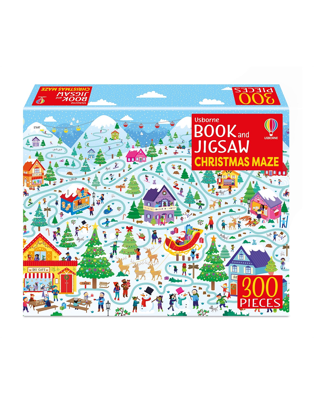 Harper Collins Usborne Book and Jigsaw Christmas Maze | David Jones