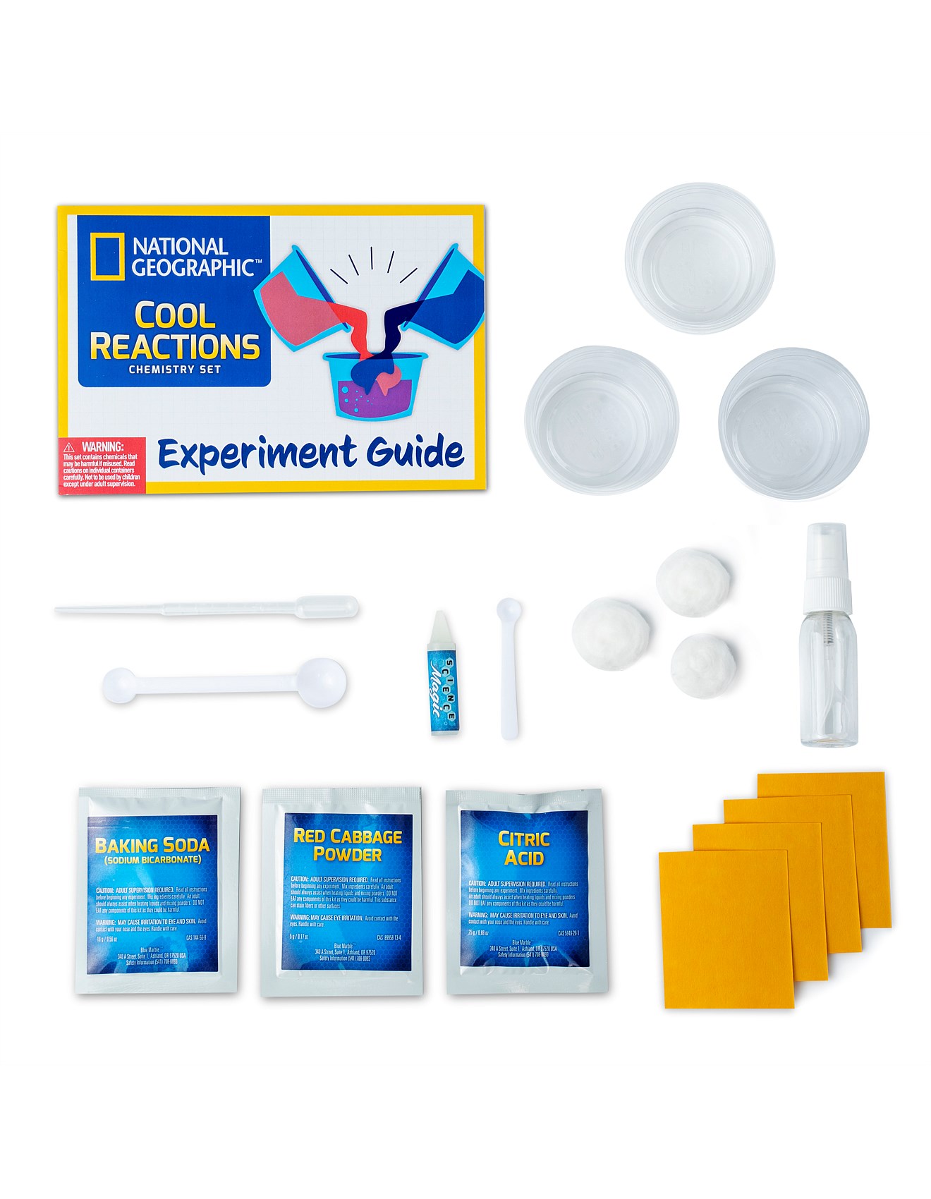 National Geographic Cool Reactions Chemistry Kit | David Jones