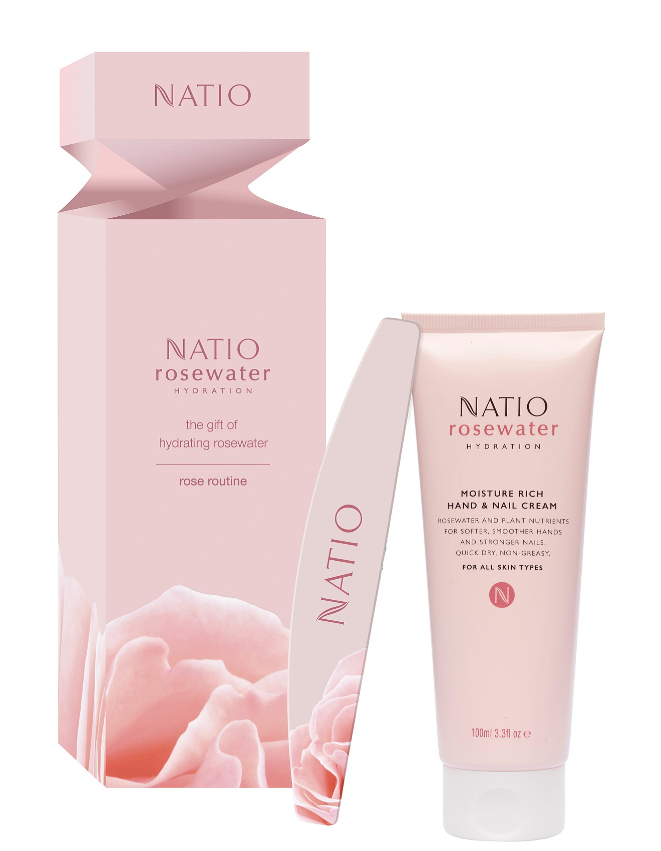 Natio Rose Routine Rosewater Hydration Gift Set | David Jones