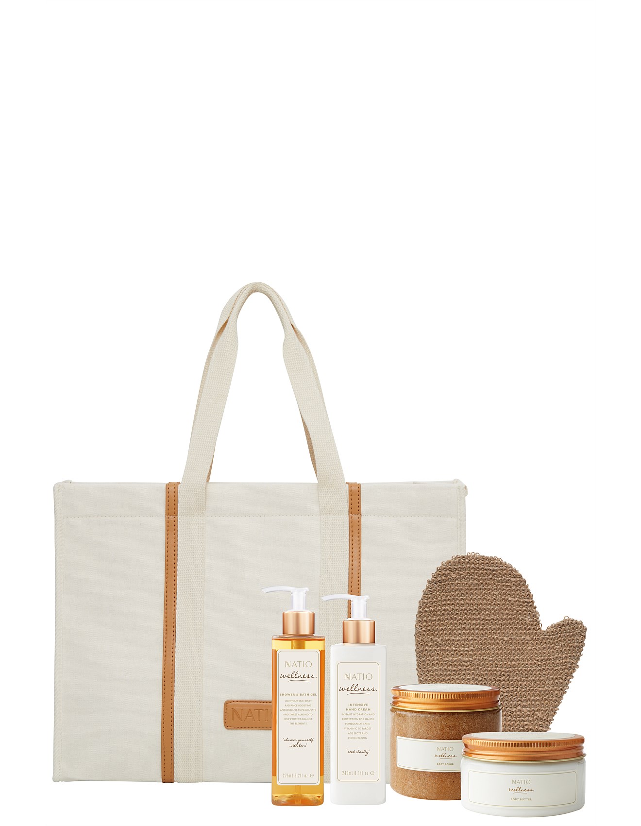 Natio Lustrous Light 4 Piece Wellness Gift Set | David Jones