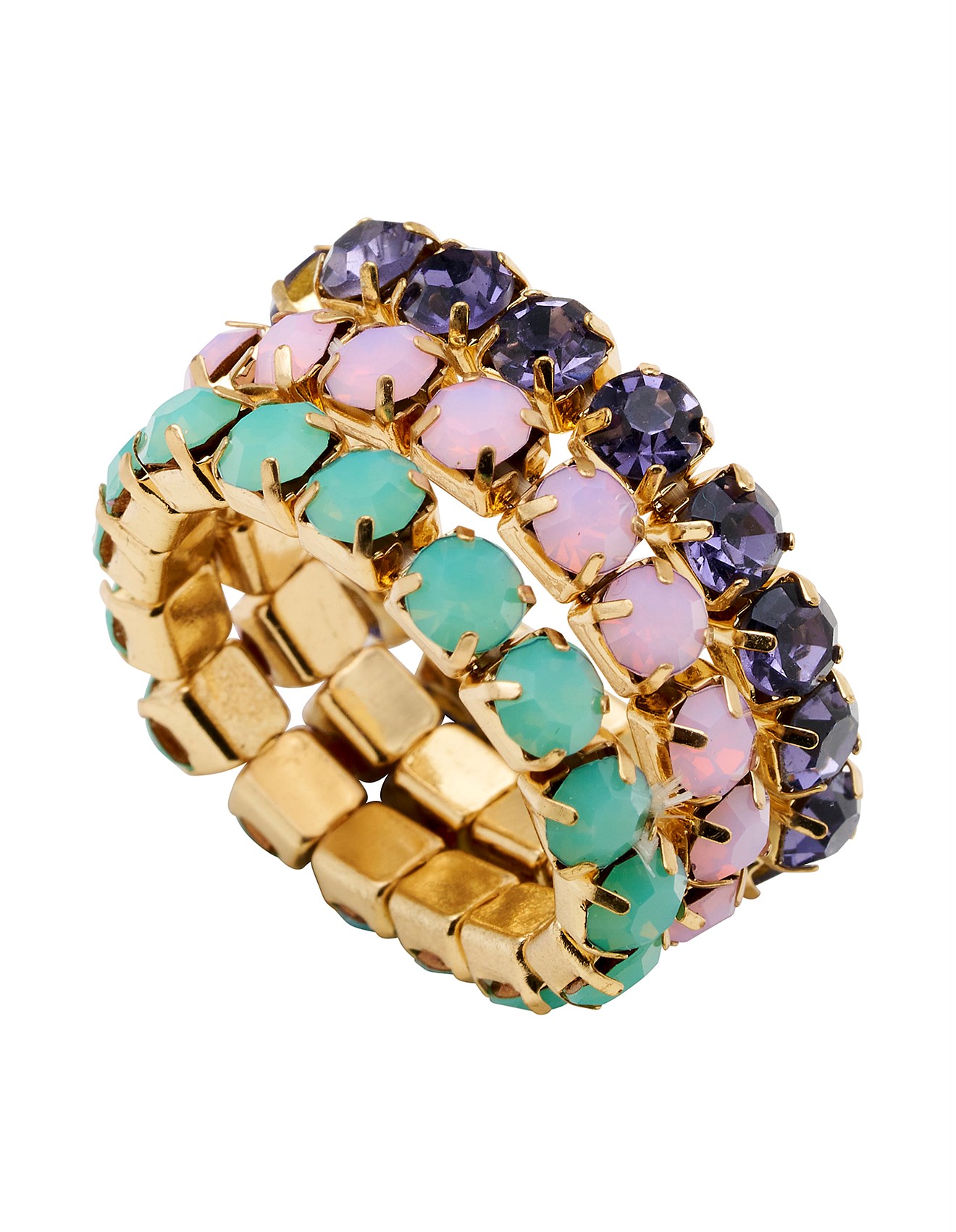 Amelie Spectrum Stone Ring Set | David Jones
