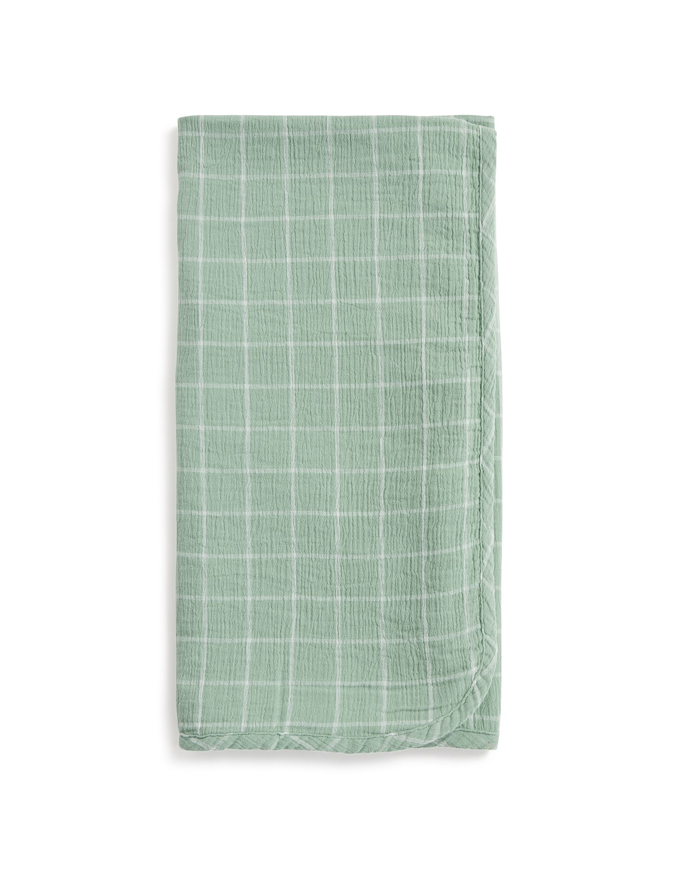 Seed Heritage Grid Check Woven Wrap | David Jones