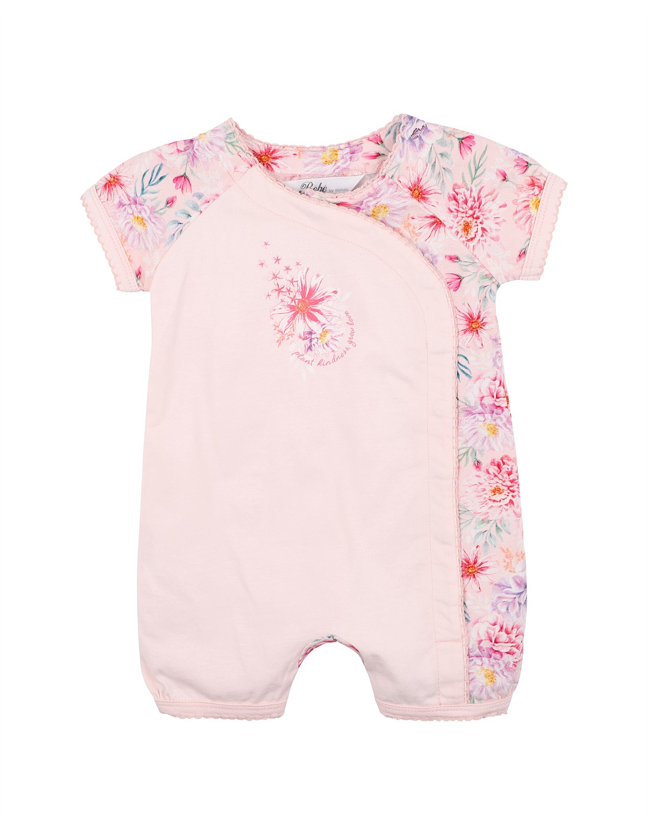 Bebe By Minihaha Indi Ss Wrap Romper | David Jones