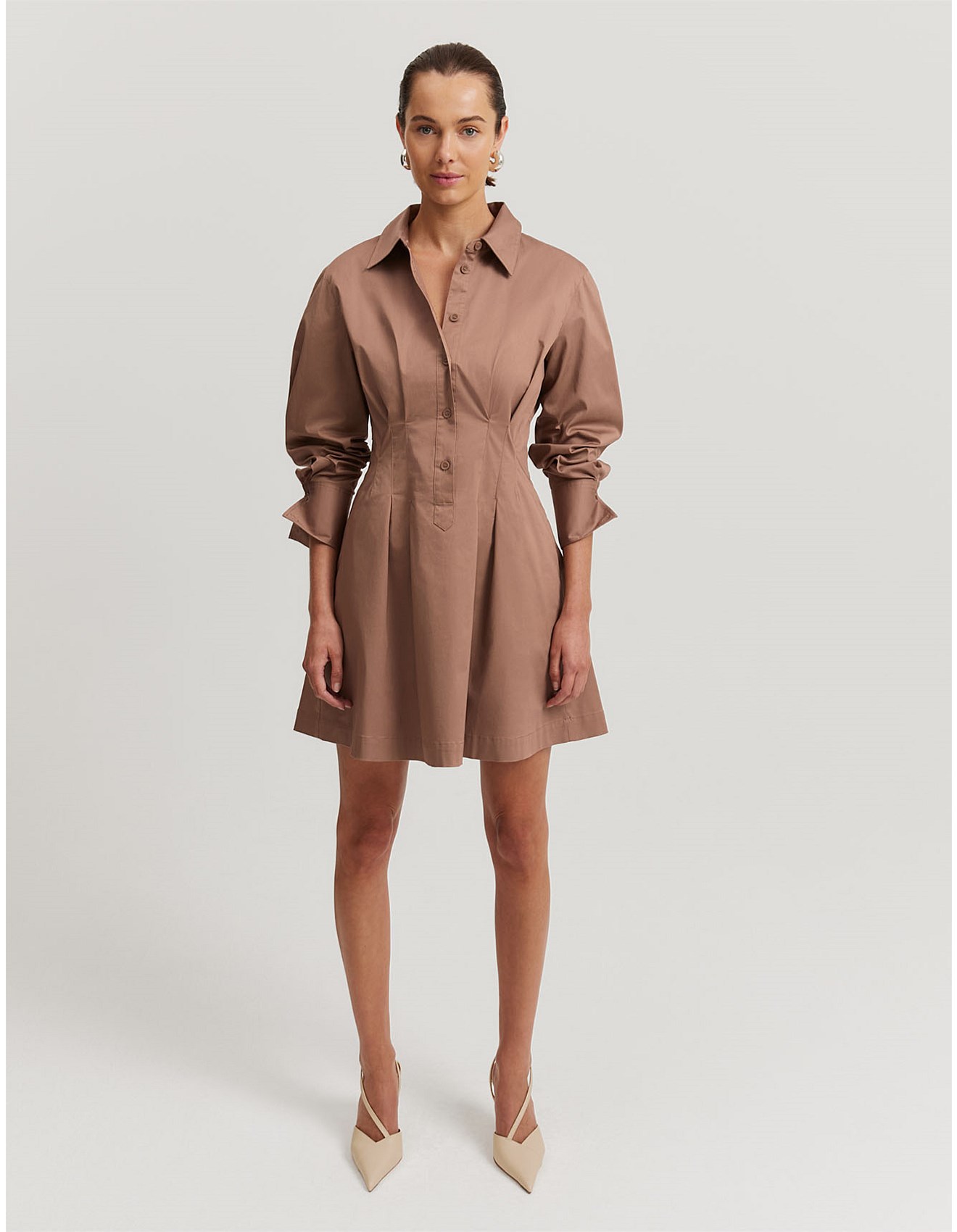 Country Road Tuck Detail Mini Dress | David Jones