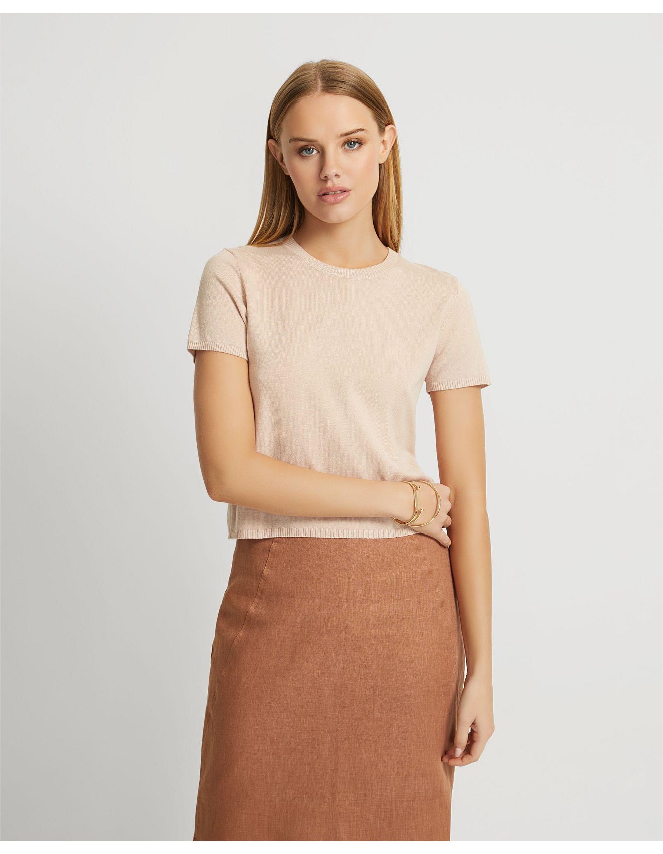 Oxford Olivia Crop Knit Top | David Jones