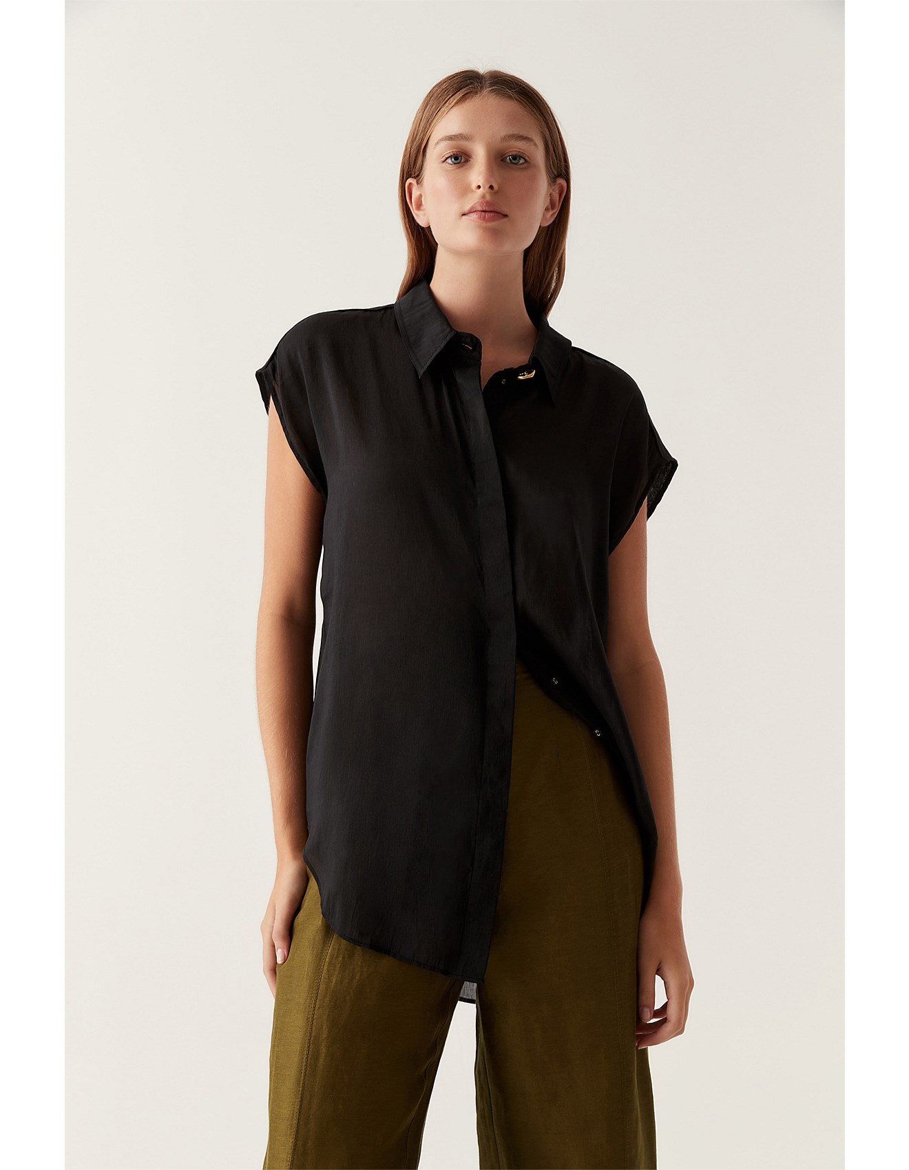 Aje Solana Sleeveless Shirt | David Jones