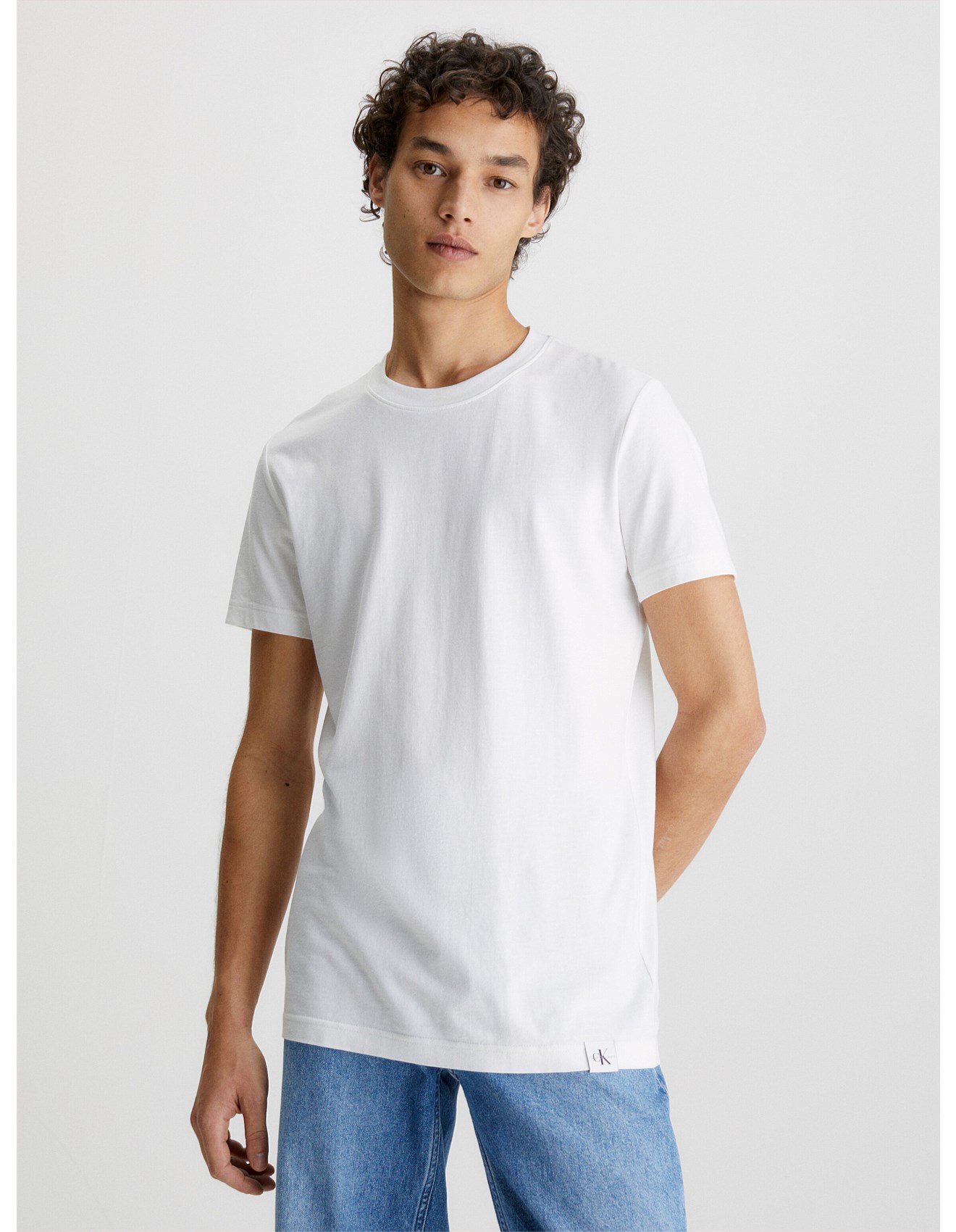 Calvin Klein Logo Tab T-shirt | David Jones