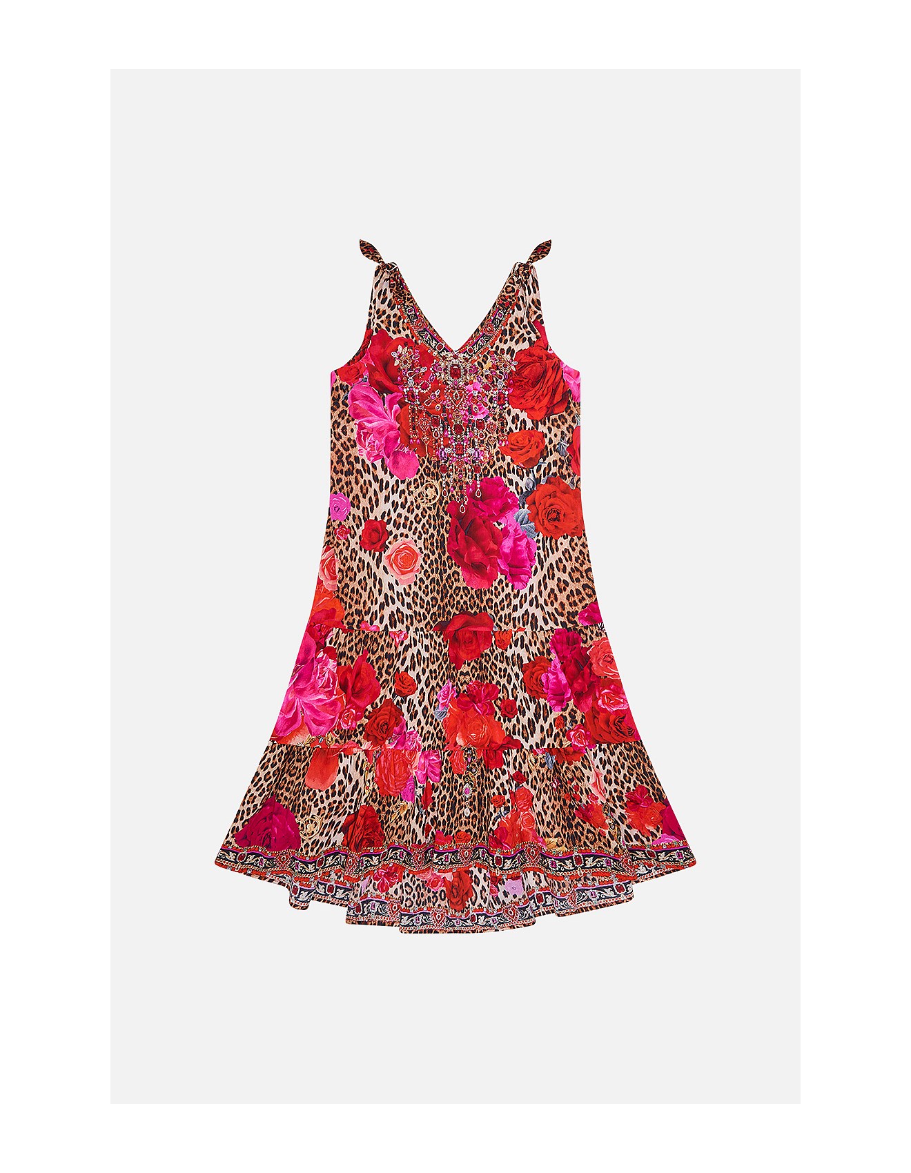 Camilla Kids Tiered Dress With Bows 12-14 | David Jones